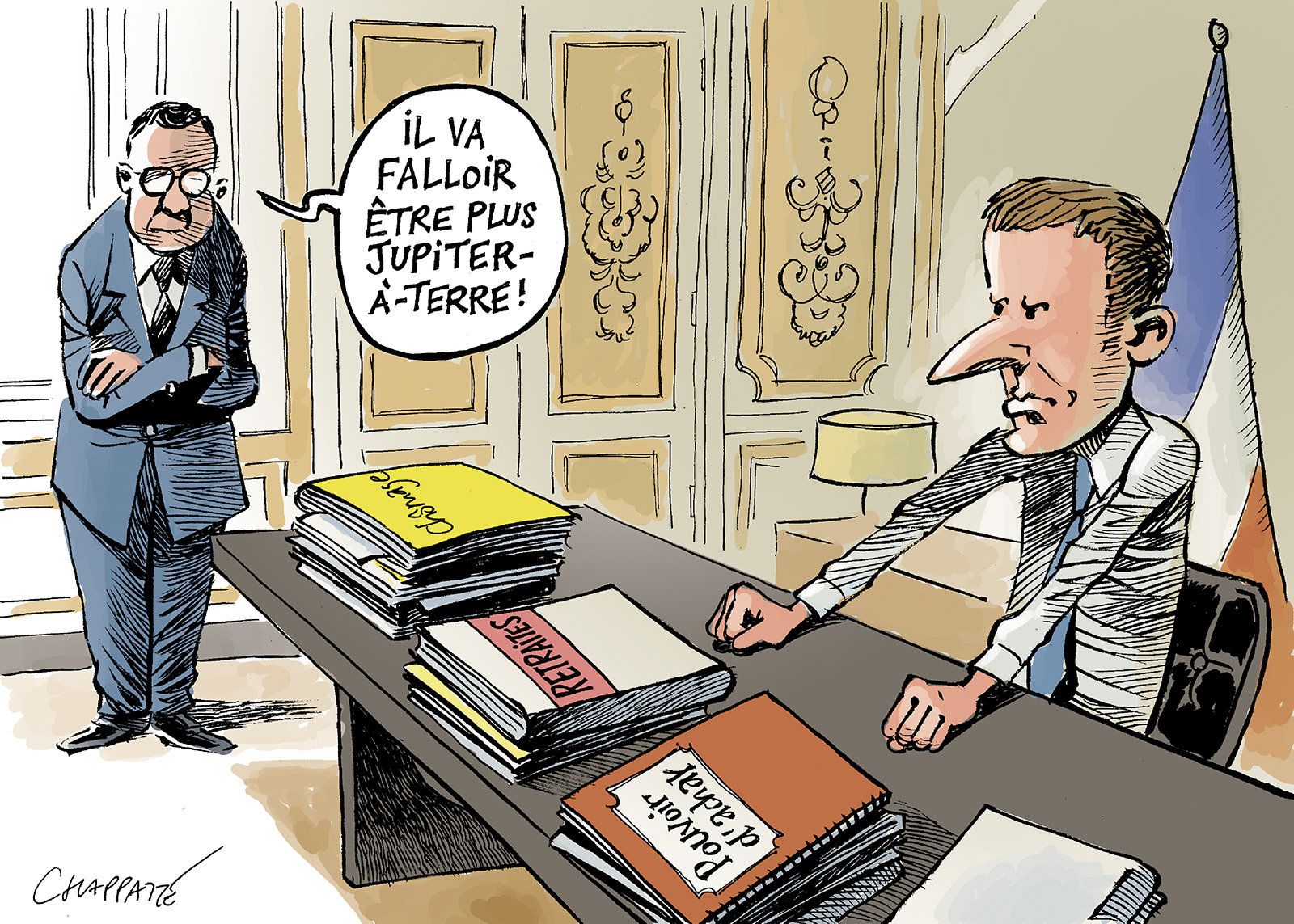 Investiture de Macron II | Globecartoon - Political Cartoons - Patrick ...