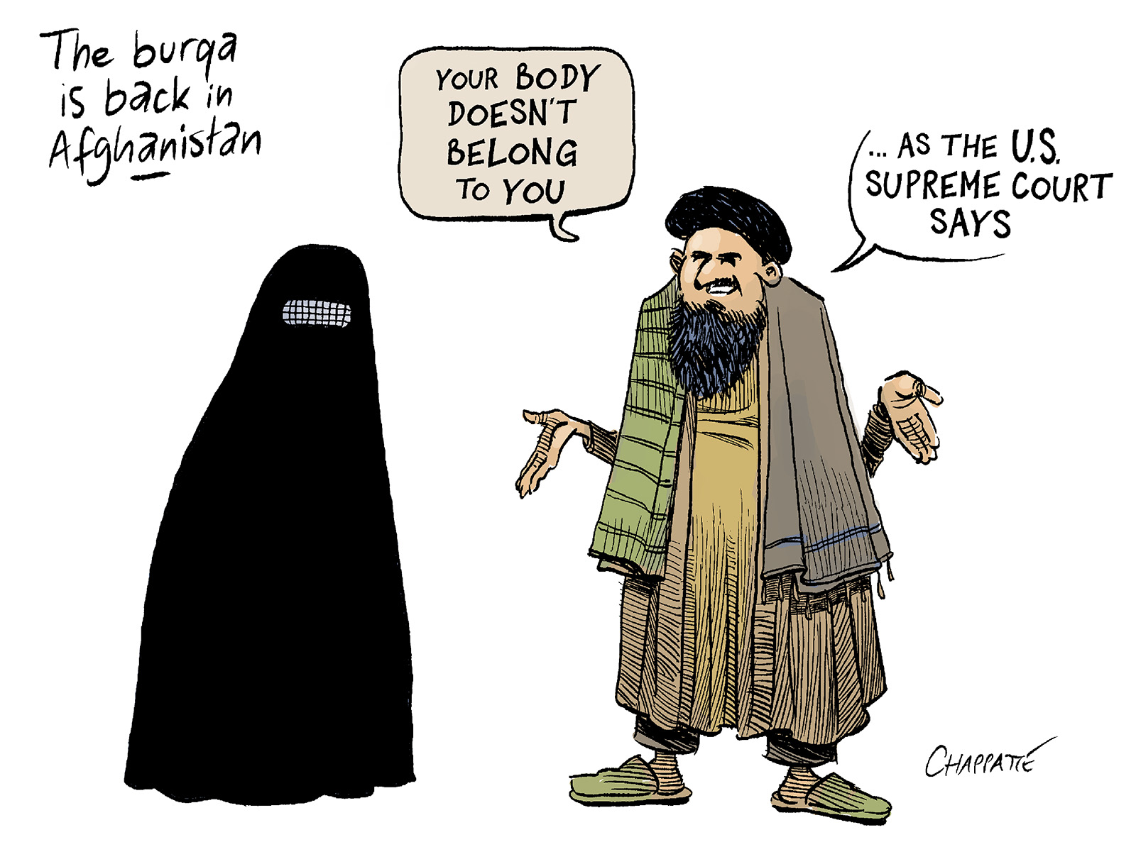 Muslim Women Political Cartoon