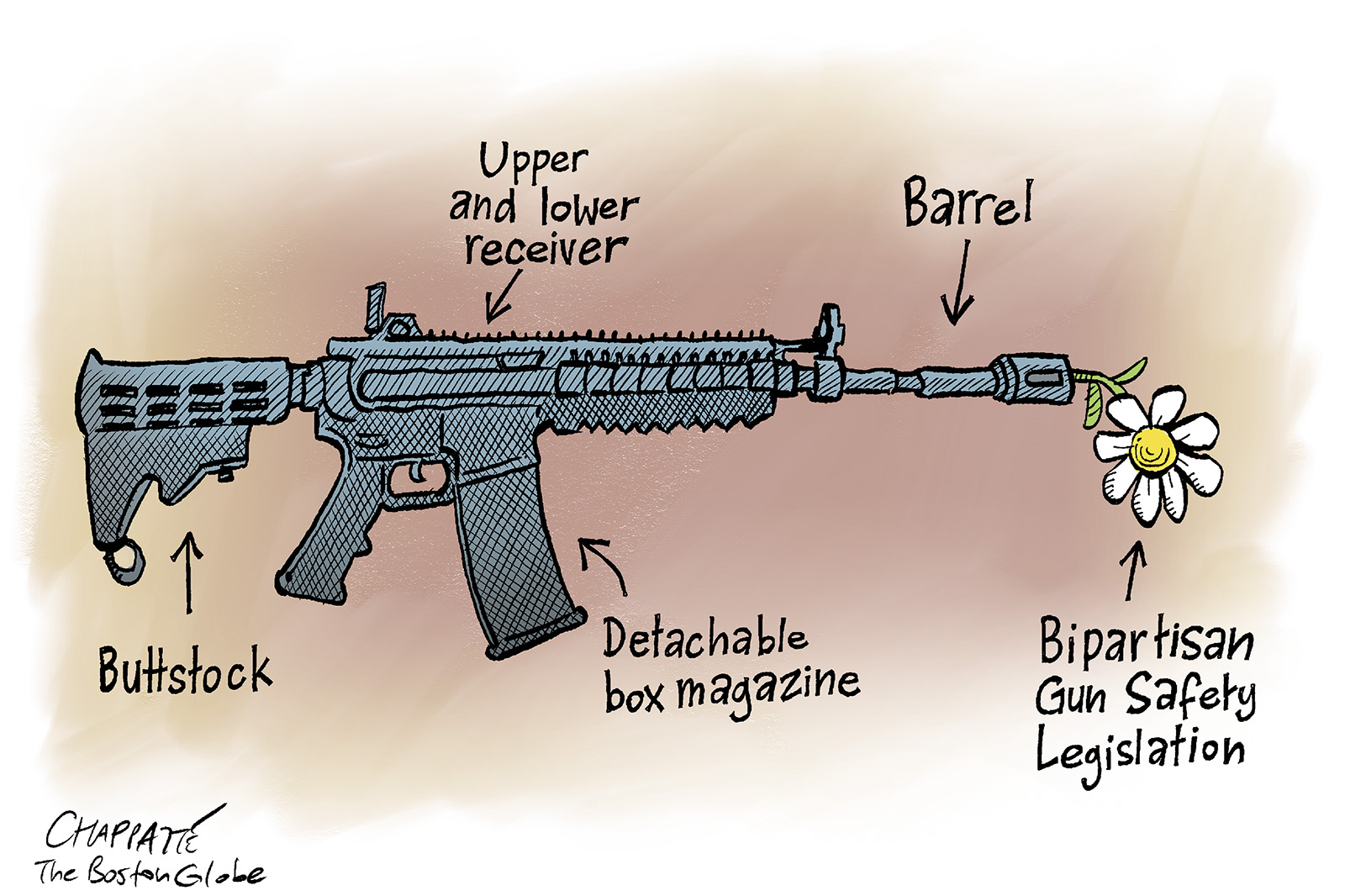 A timid gun legislation | Globecartoon - Political Cartoons - Patrick ...