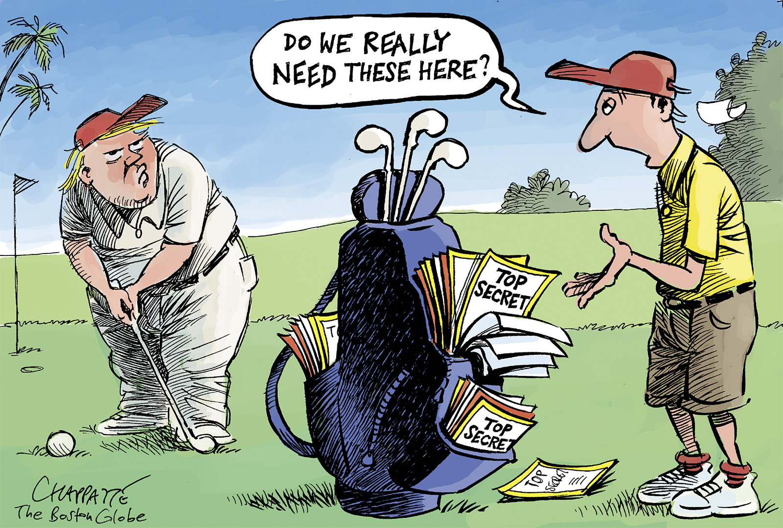 The Mar-a-Lago mess | Globecartoon - Political Cartoons - Patrick Chappatte