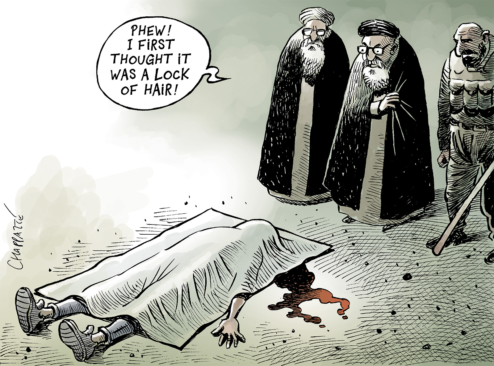 Bloody repression in Iran | Globecartoon - Political Cartoons - Patrick ...
