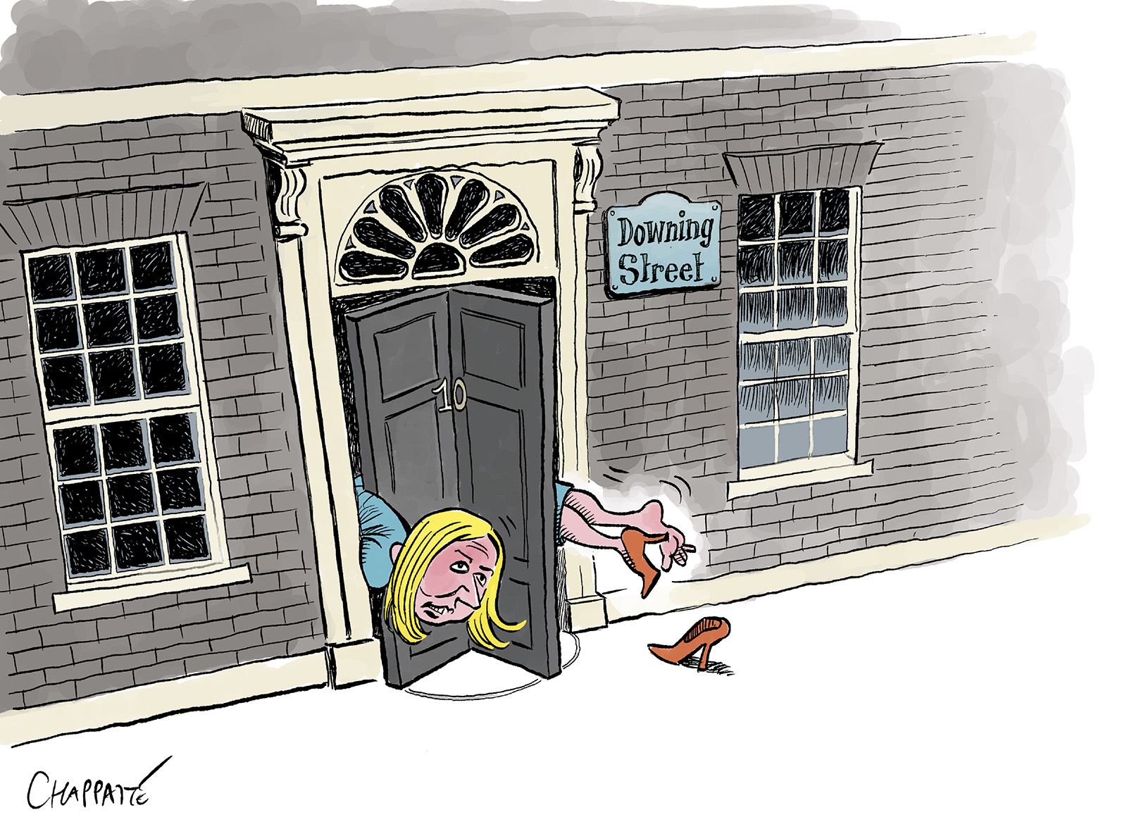 Liz Truss is out | Globecartoon - Political Cartoons - Patrick Chappatte