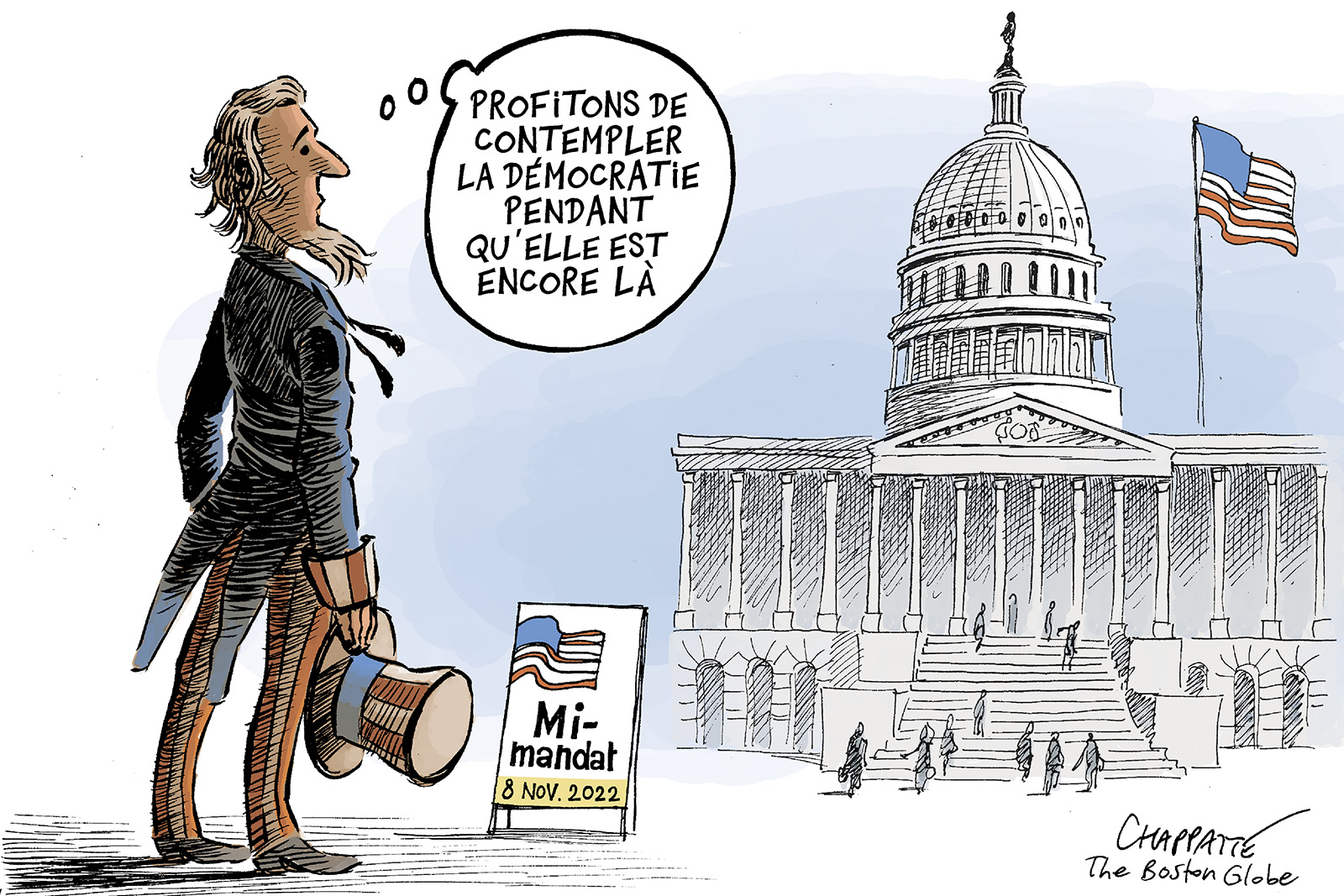 Avant le grand saut... | Globecartoon - Political Cartoons - Patrick ...