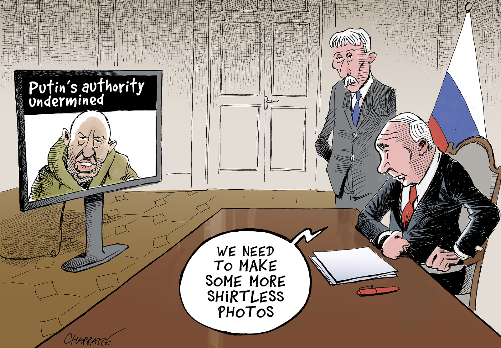 Putin's authority undermined | Globecartoon - Political Cartoons ...