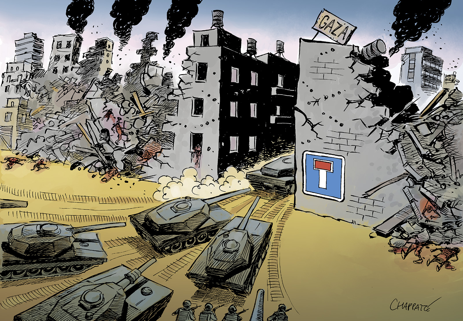 Israeli ground offensive | Globecartoon - Political Cartoons - Patrick ...