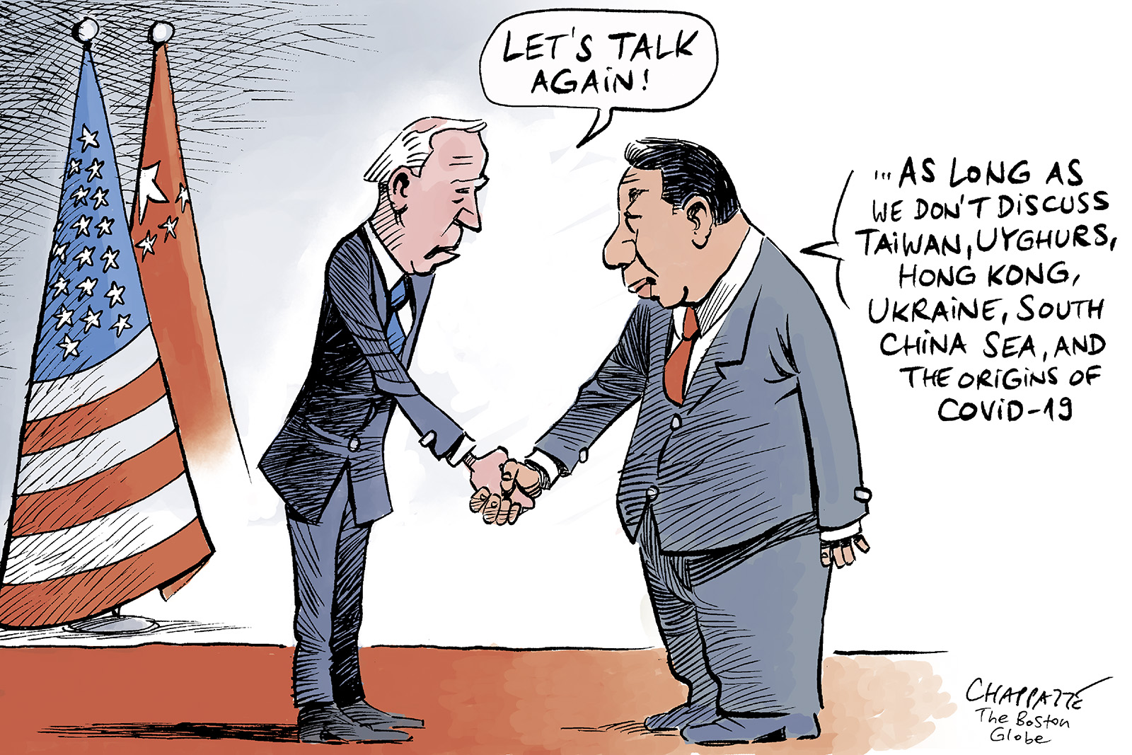 Biden and Xi re-establish contact | Globecartoon - Political Cartoons ...