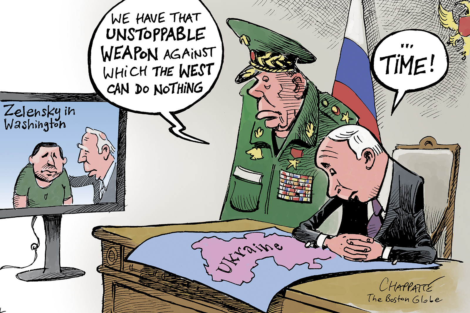 The US spurns Zelensky | Globecartoon - Political Cartoons - Patrick ...