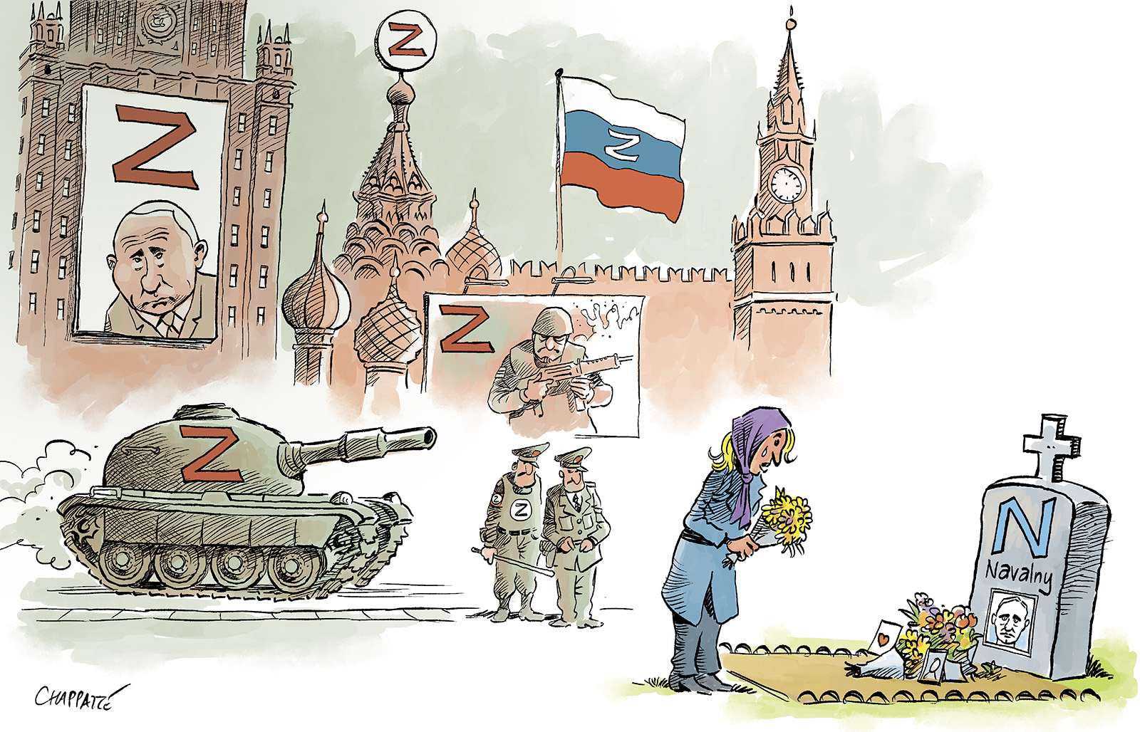 Mort de l’opposant Navalny | Globecartoon - Political Cartoons ...