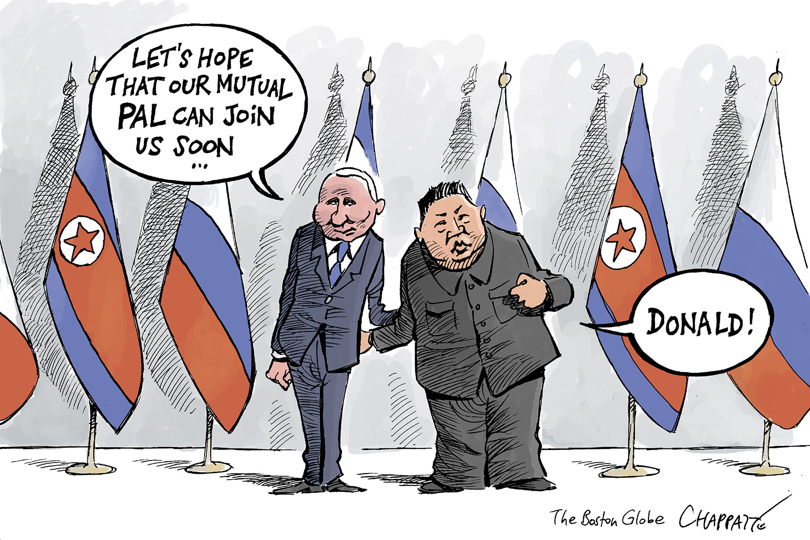 When Putin and Kim meet | Globecartoon - Political Cartoons - Patrick ...