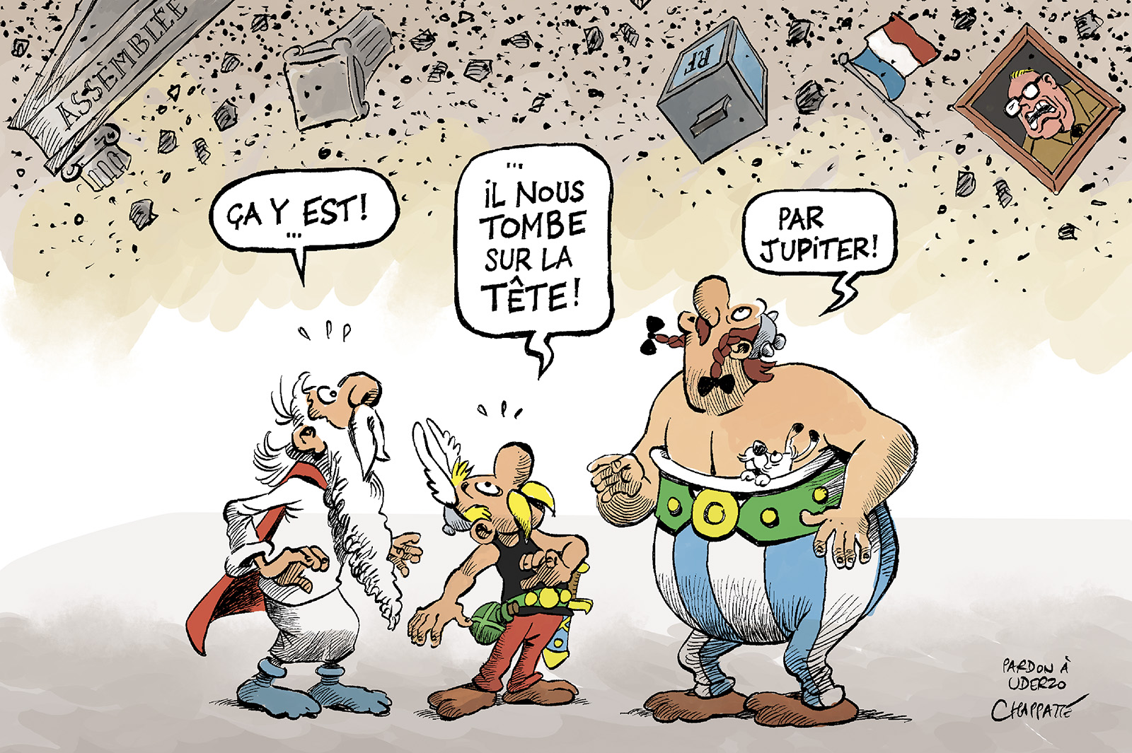 Catastrophe gauloise | Globecartoon - Political Cartoons - Patrick ...