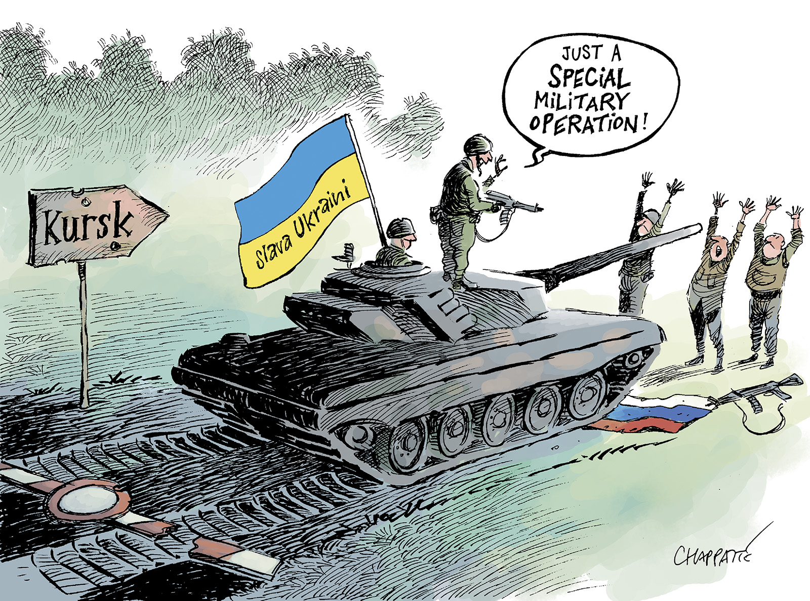 Ukrainian invasion? | Globecartoon - Political Cartoons - Patrick Chappatte