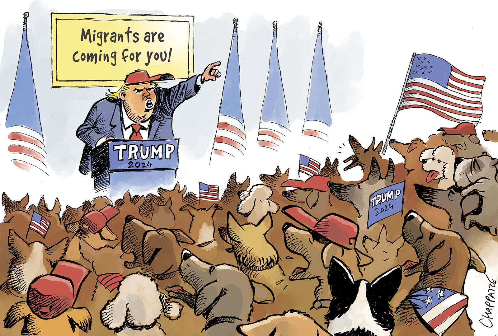 Trump's new loyal fanbase | Globecartoon - Political Cartoons - Patrick ...