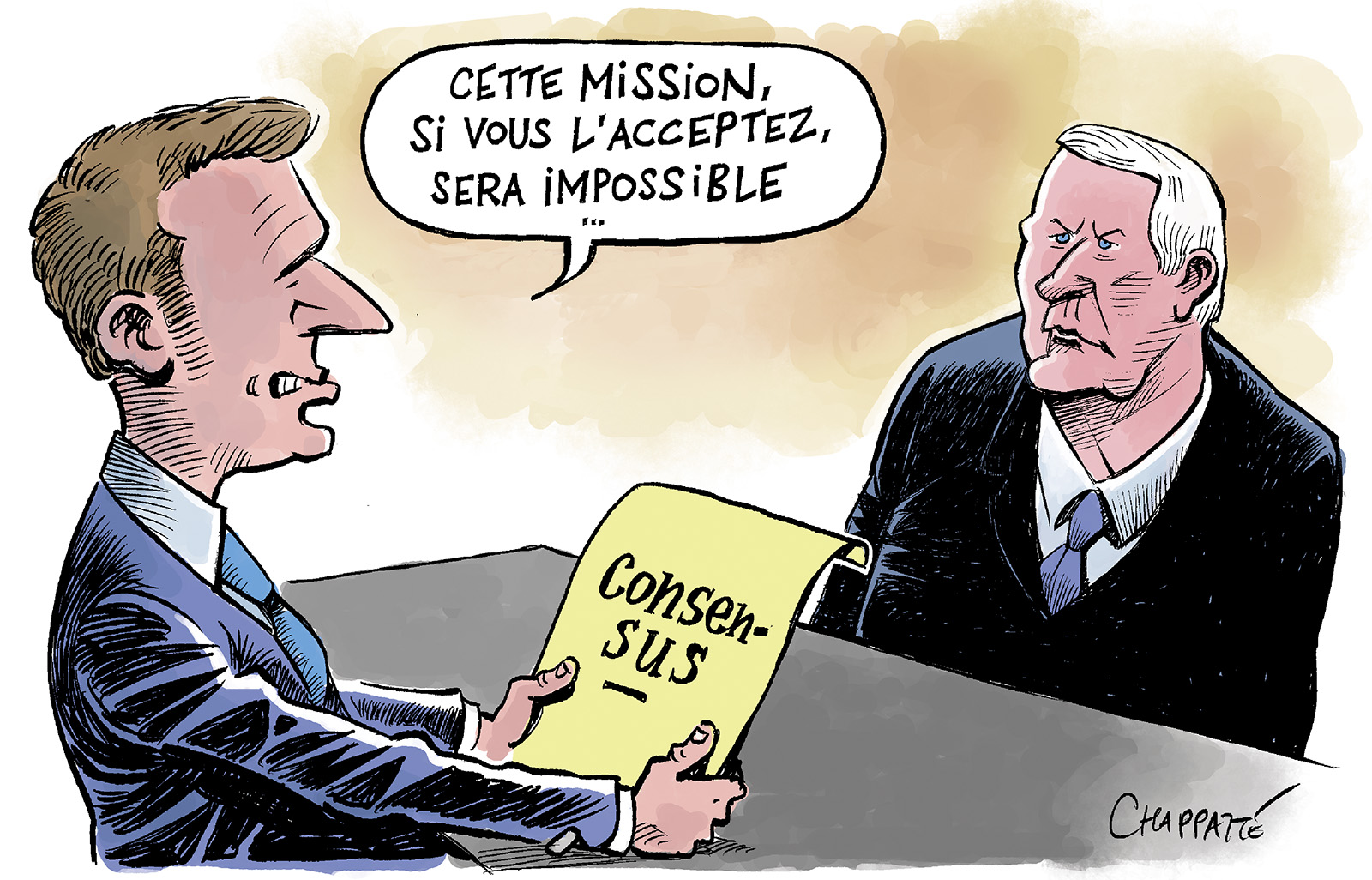 Le défi Michel Barnier | Globecartoon - Political Cartoons - Patrick ...