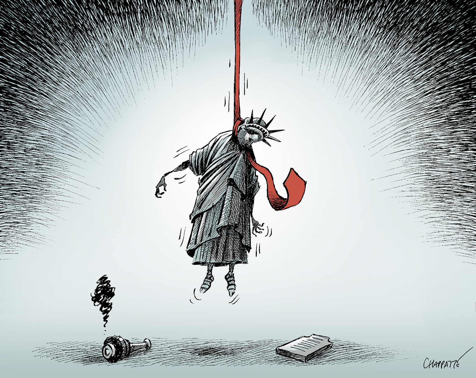 Farewell to America? | Globecartoon - Political Cartoons - Patrick ...