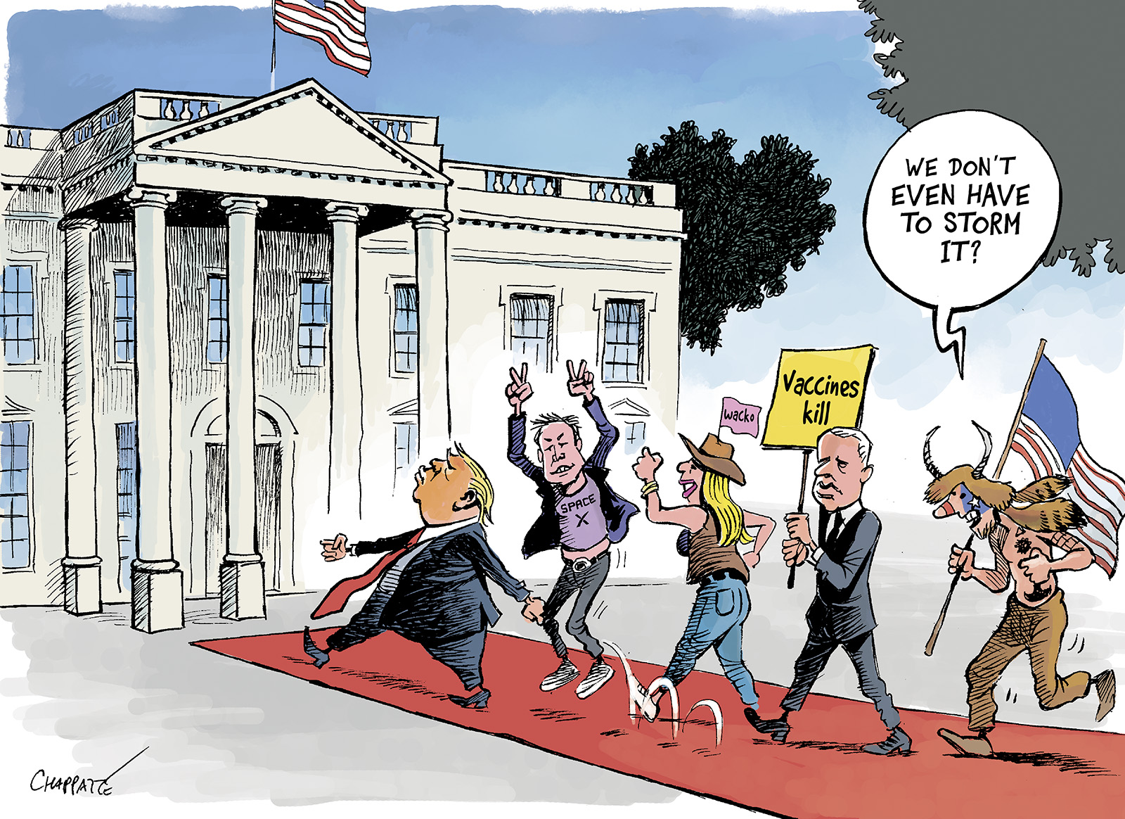On the way to the White House | Globecartoon - Political Cartoons ...