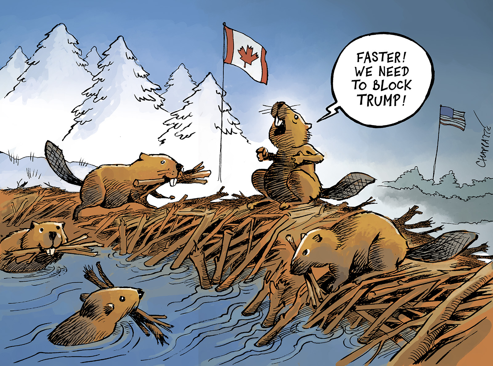 A Trumpian idea: to annex Canada | Globecartoon - Political Cartoons ...