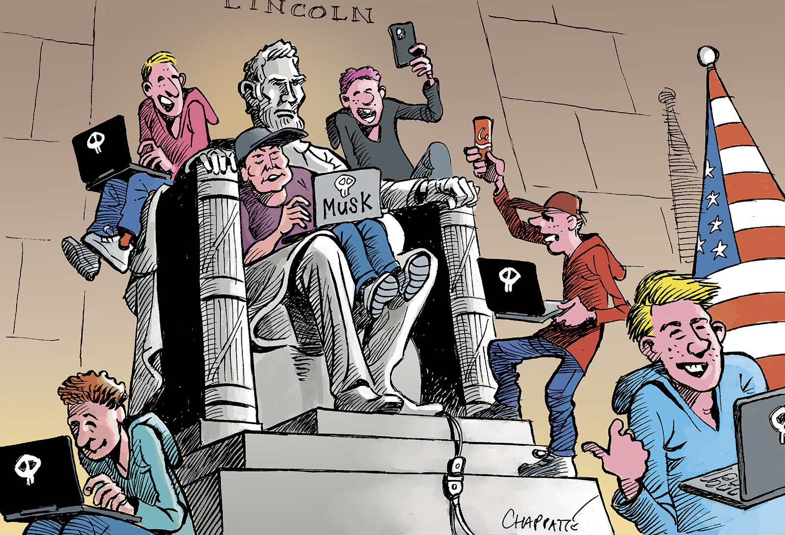 The Musk Team | Globecartoon - Political Cartoons - Patrick Chappatte