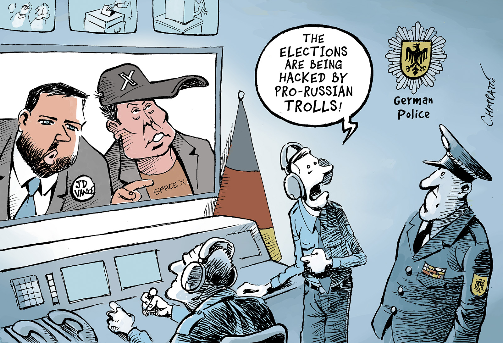 German elections 2025 | Globecartoon - Political Cartoons - Patrick ...