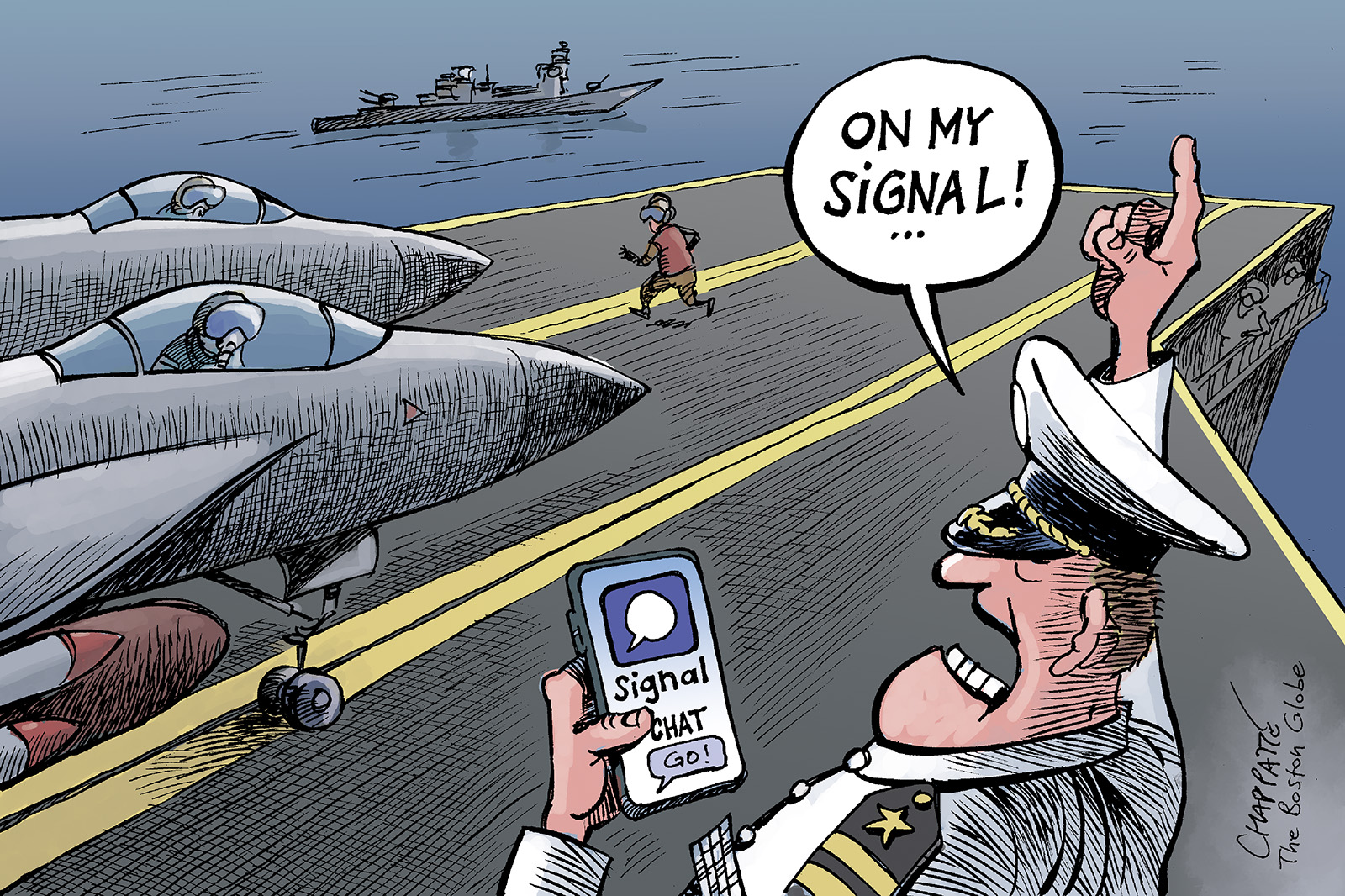 Signalgate | Globecartoon - Political Cartoons - Patrick Chappatte