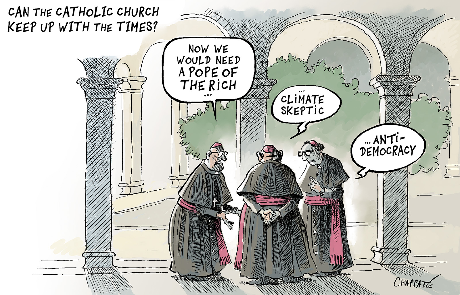 The next pope | Globecartoon - Political Cartoons - Patrick Chappatte