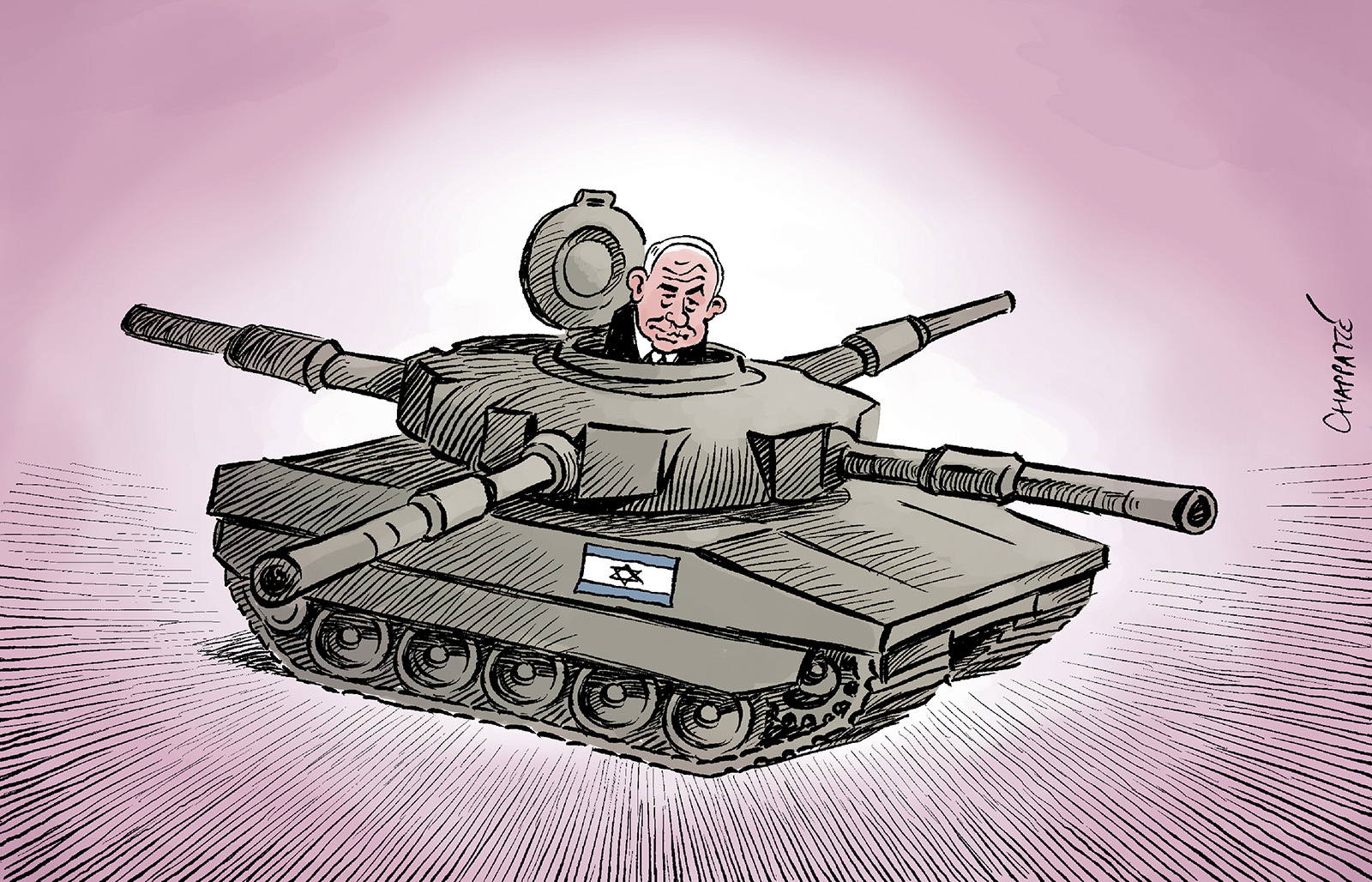 War on all fronts | Globecartoon - Political Cartoons - Patrick Chappatte