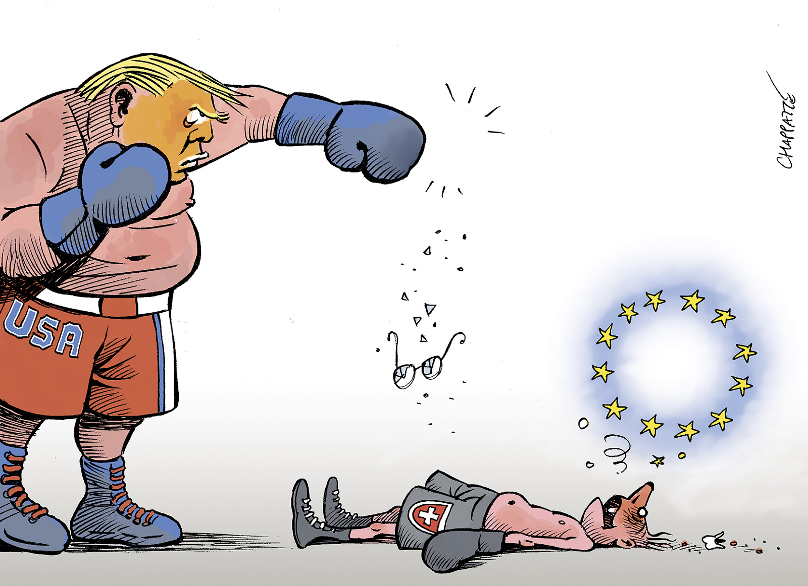 The impact of US tariffs | Globecartoon - Political Cartoons - Patrick ...