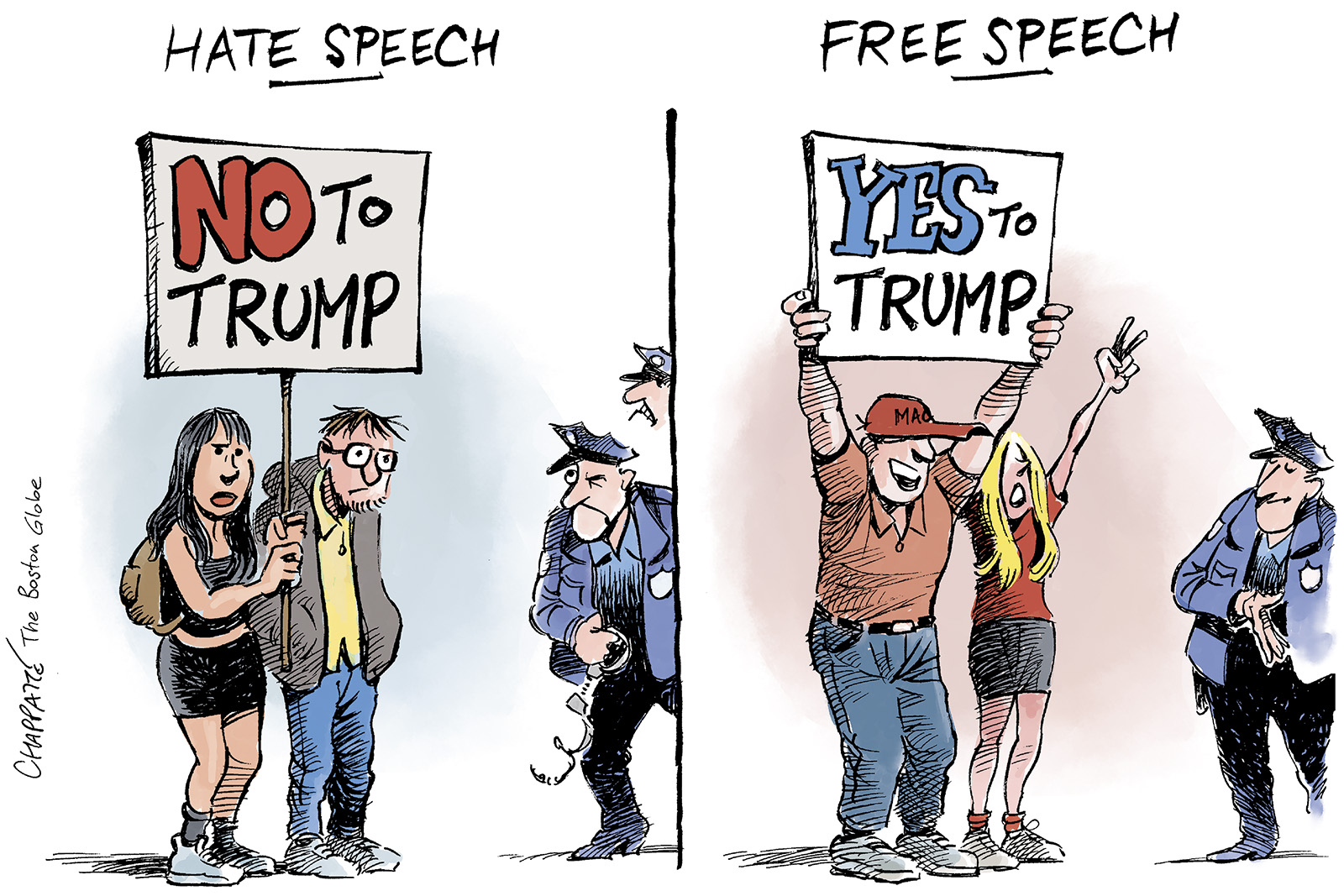 Free speech, new definition | Globecartoon - Political Cartoons ...