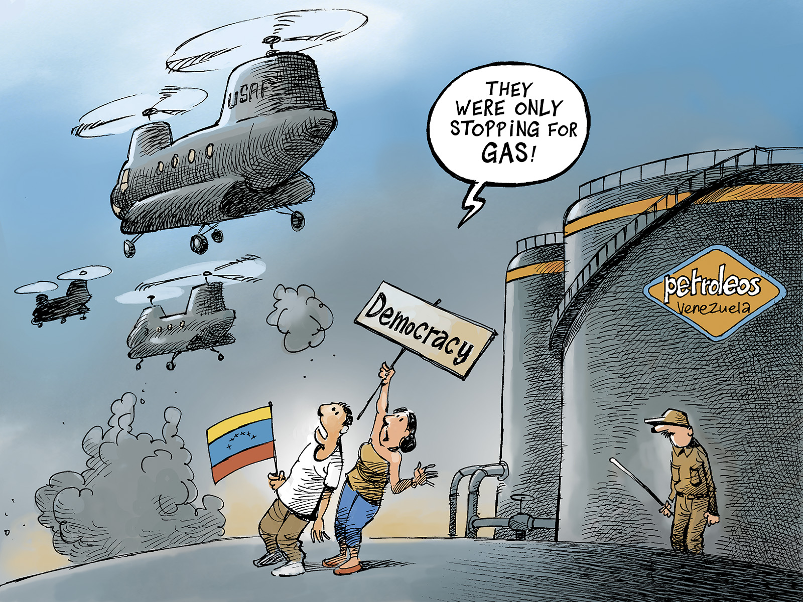 Round trip | Globecartoon - Political Cartoons - Patrick Chappatte