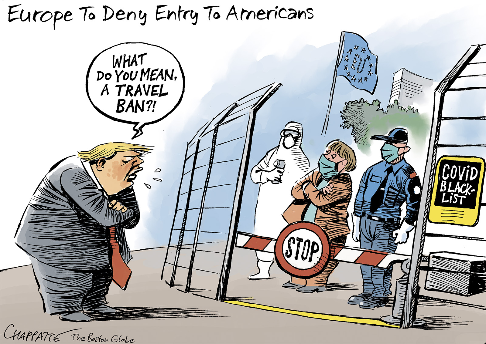 As borders reopen... | Globecartoon - Political Cartoons - Patrick ...