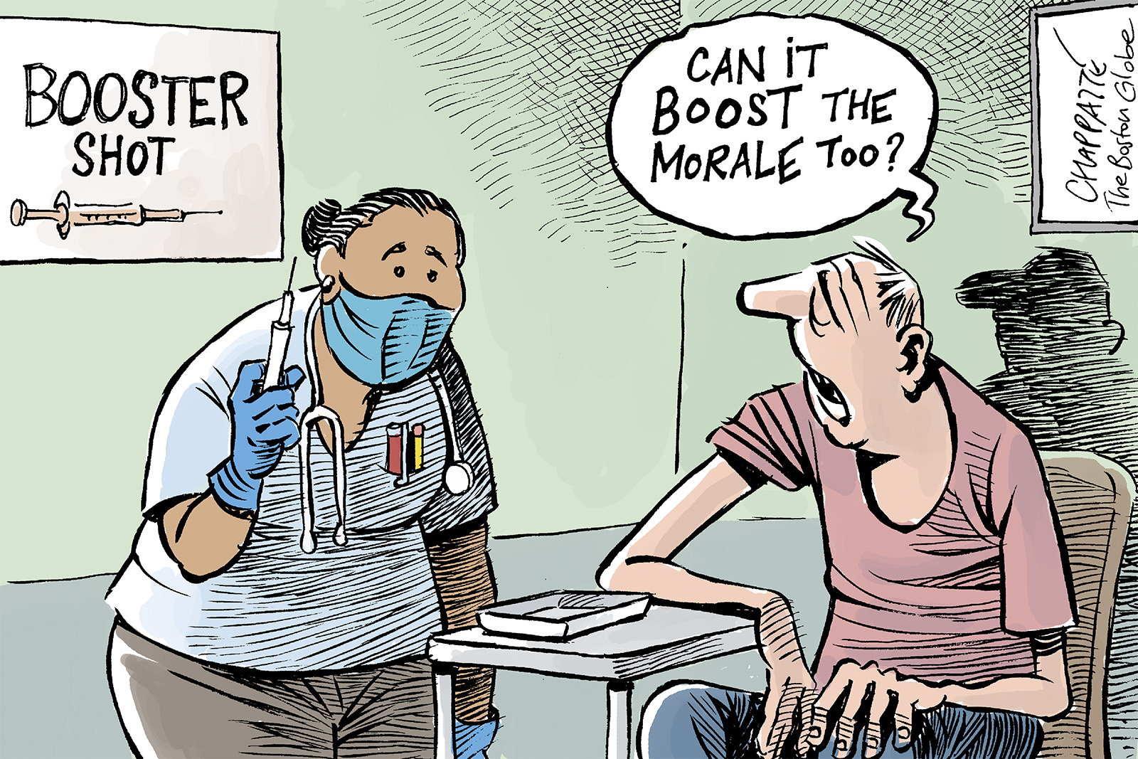 Talking about the booster shot... | Globecartoon - Political Cartoons ...