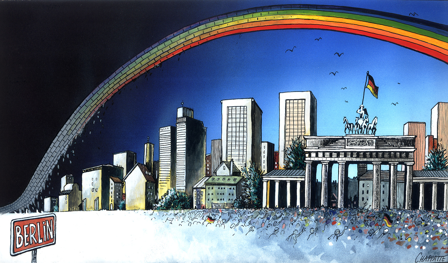 Germany Berlin Wall Political Cartoons Cold War Berlin Wall Political