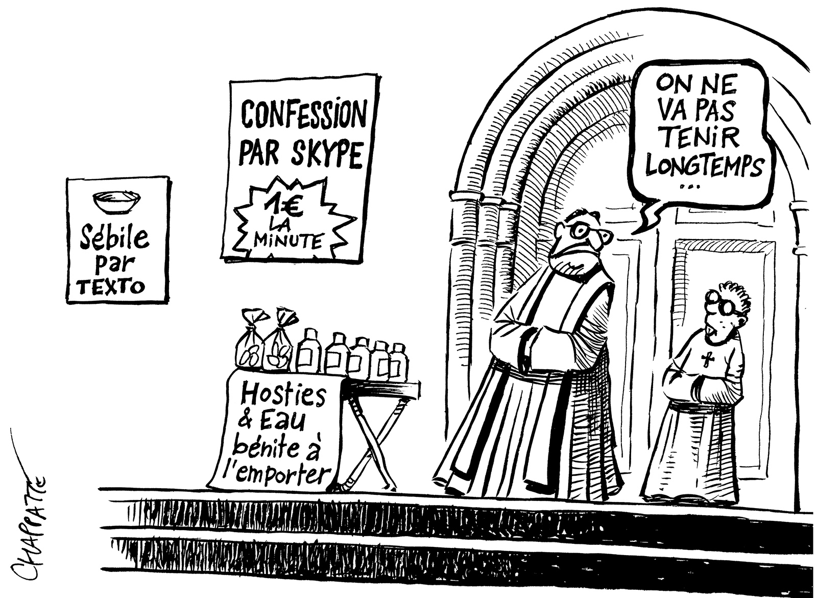 Il faut rouvrir les églises! | Globecartoon - Political Cartoons ...