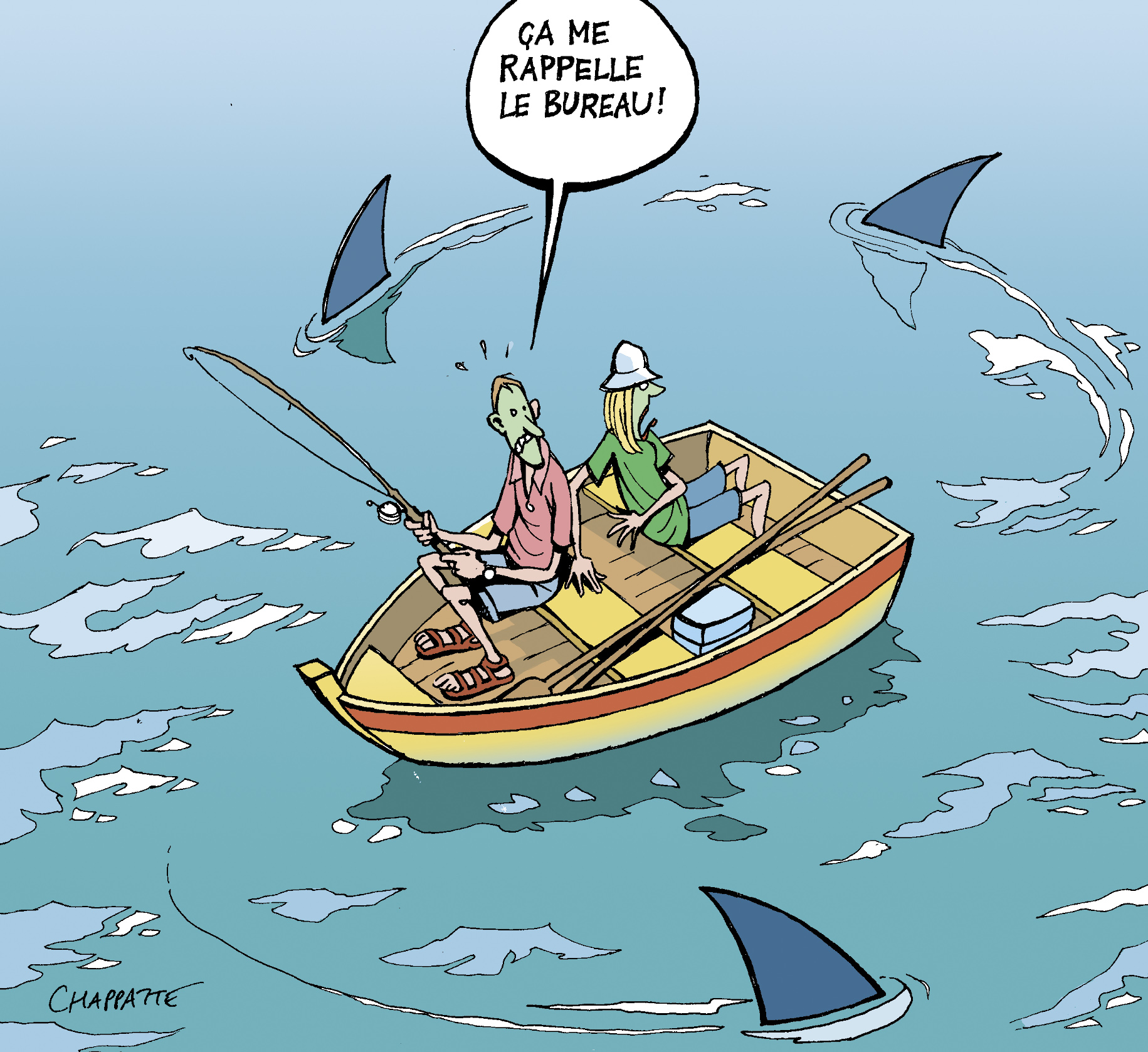 Les vacances à la mer | Globecartoon - Political Cartoons - Patrick ...