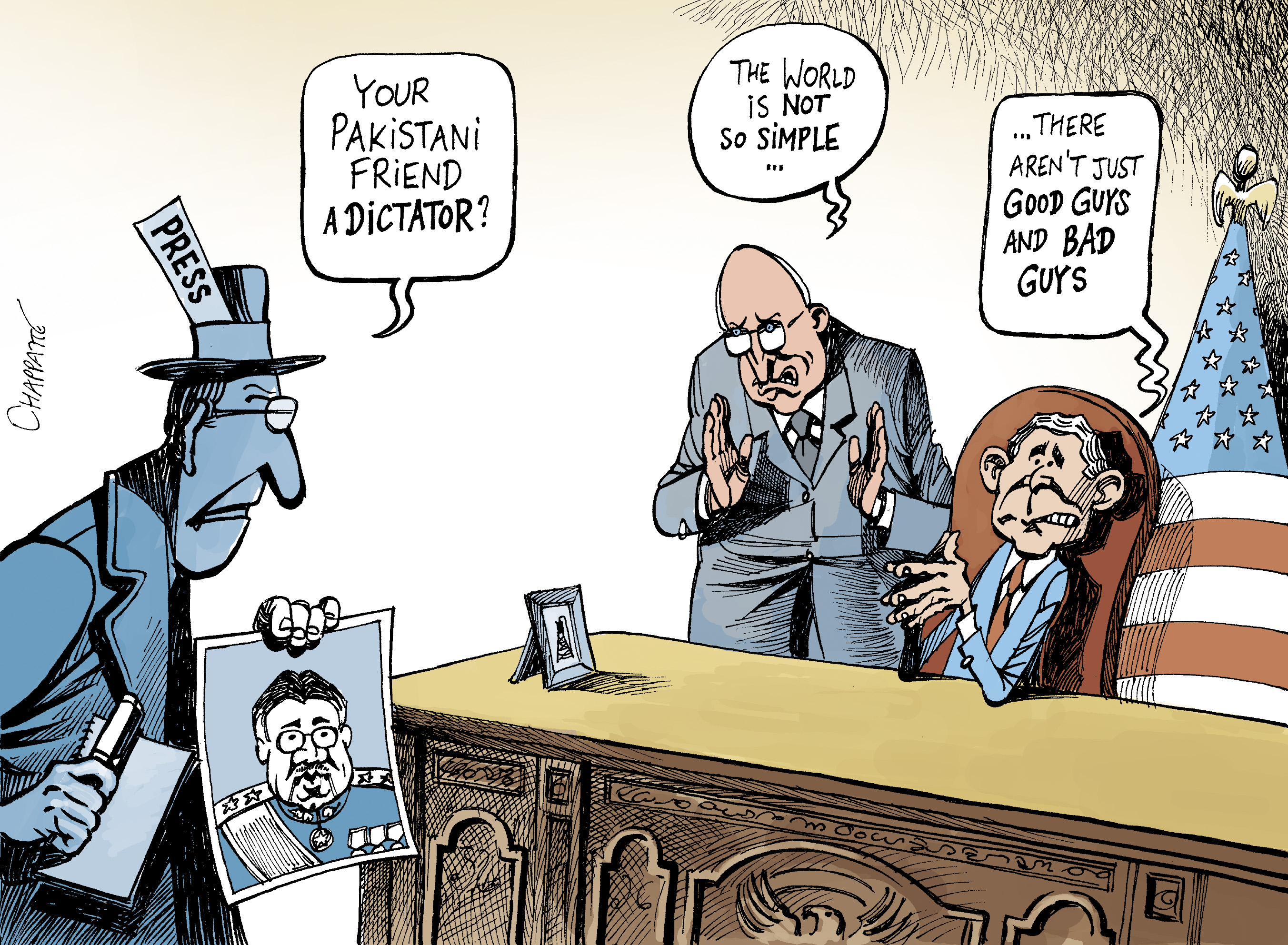 Pakistan and the U.S. | Globecartoon - Political Cartoons - Patrick ...