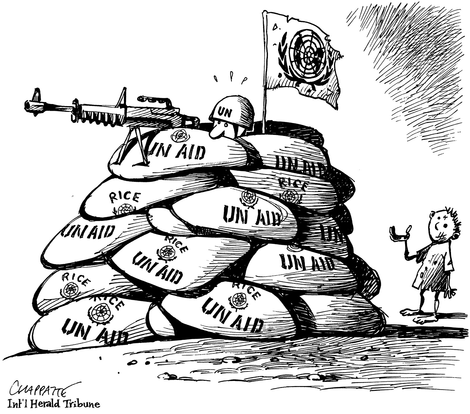 Paralyzed U.N. | Globecartoon - Political Cartoons - Patrick Chappatte