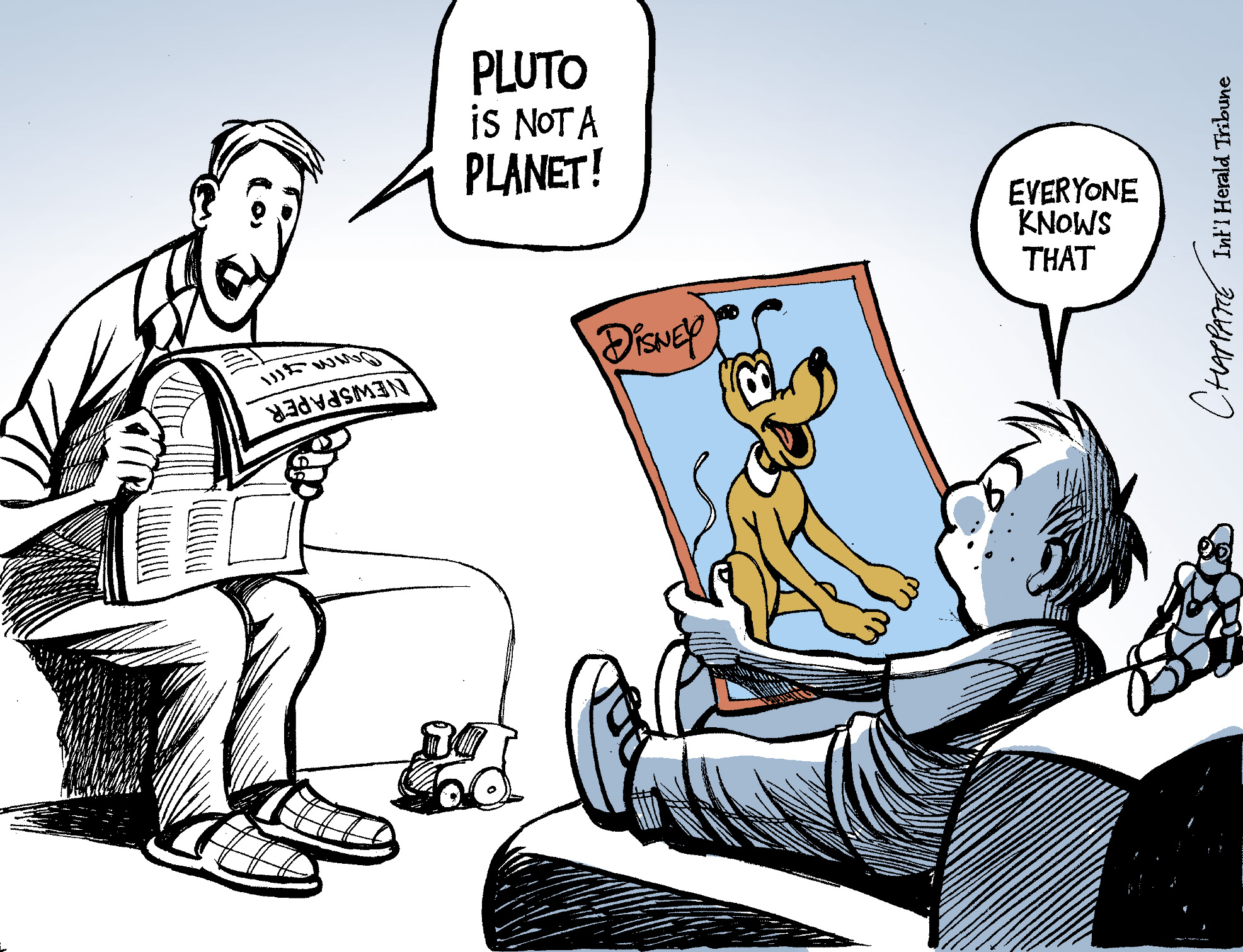 Is Pluto a Planet? | Globecartoon - Political Cartoons - Patrick Chappatte