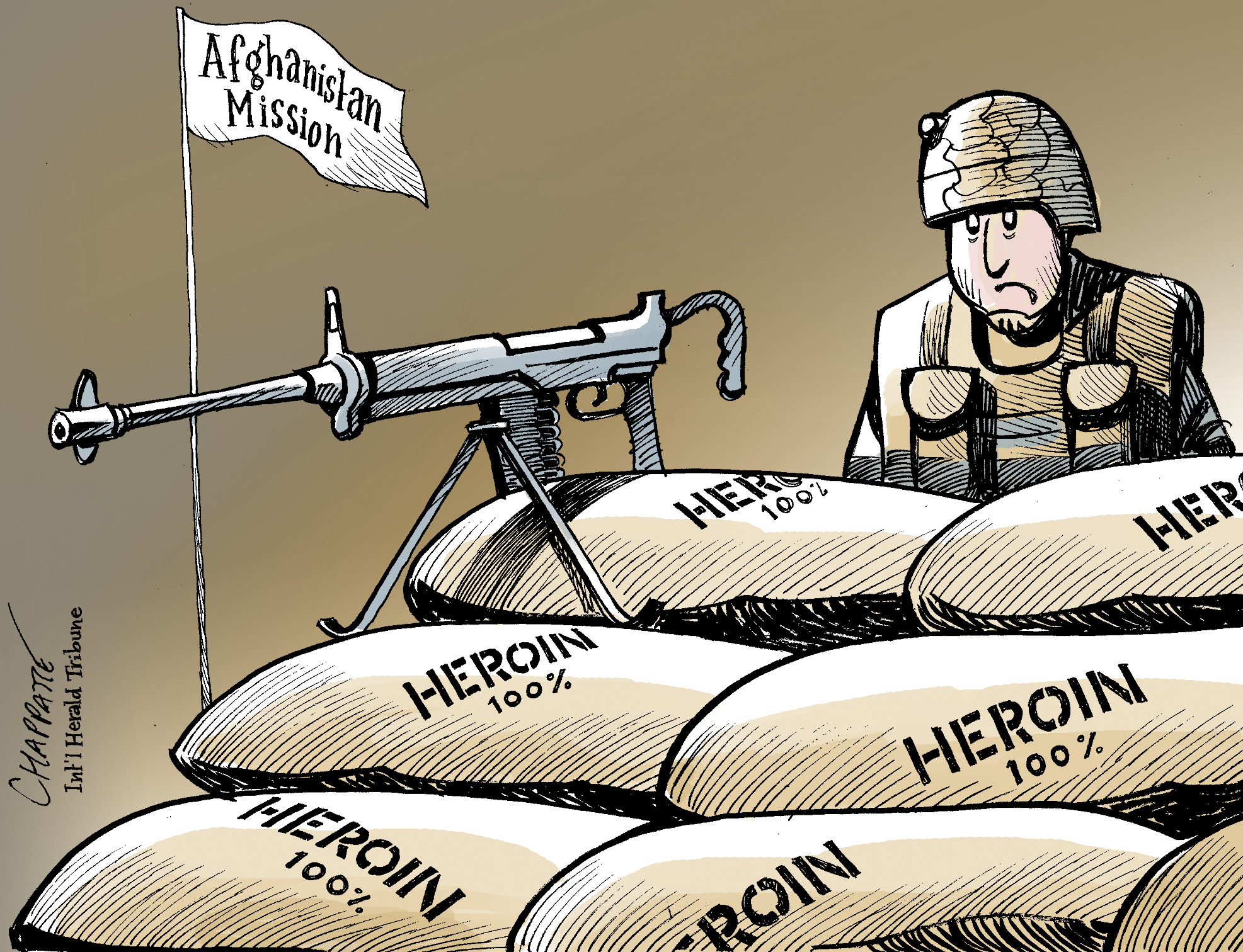 Afghanistan Mission | Globecartoon - Political Cartoons - Patrick Chappatte