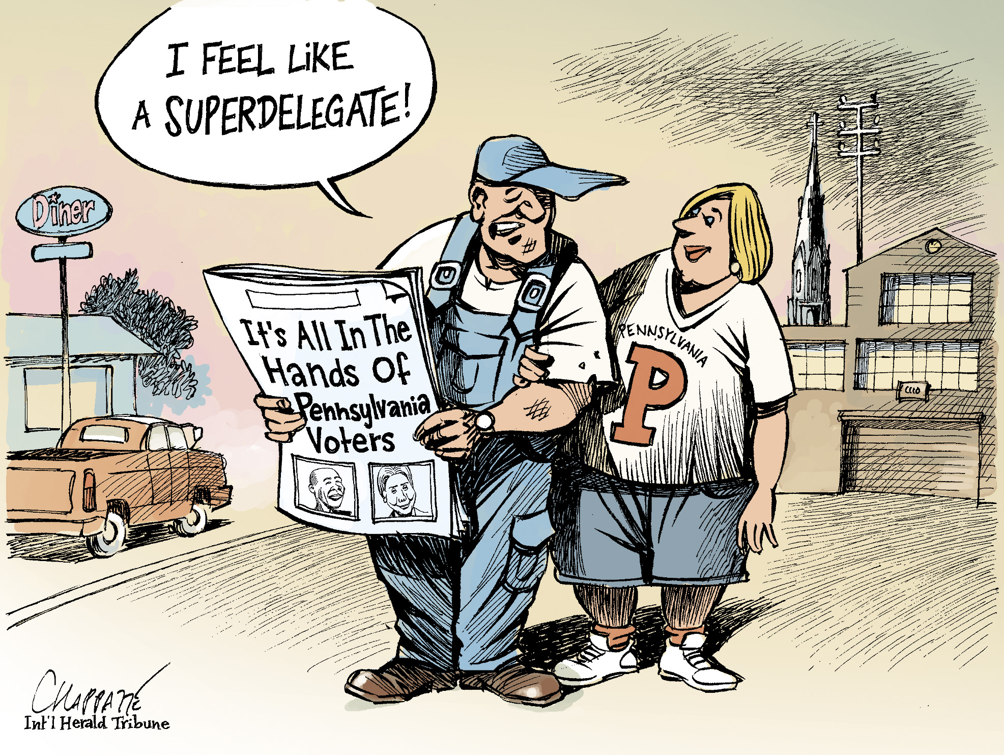 Pennsylvania Votes | Globecartoon - Political Cartoons - Patrick Chappatte