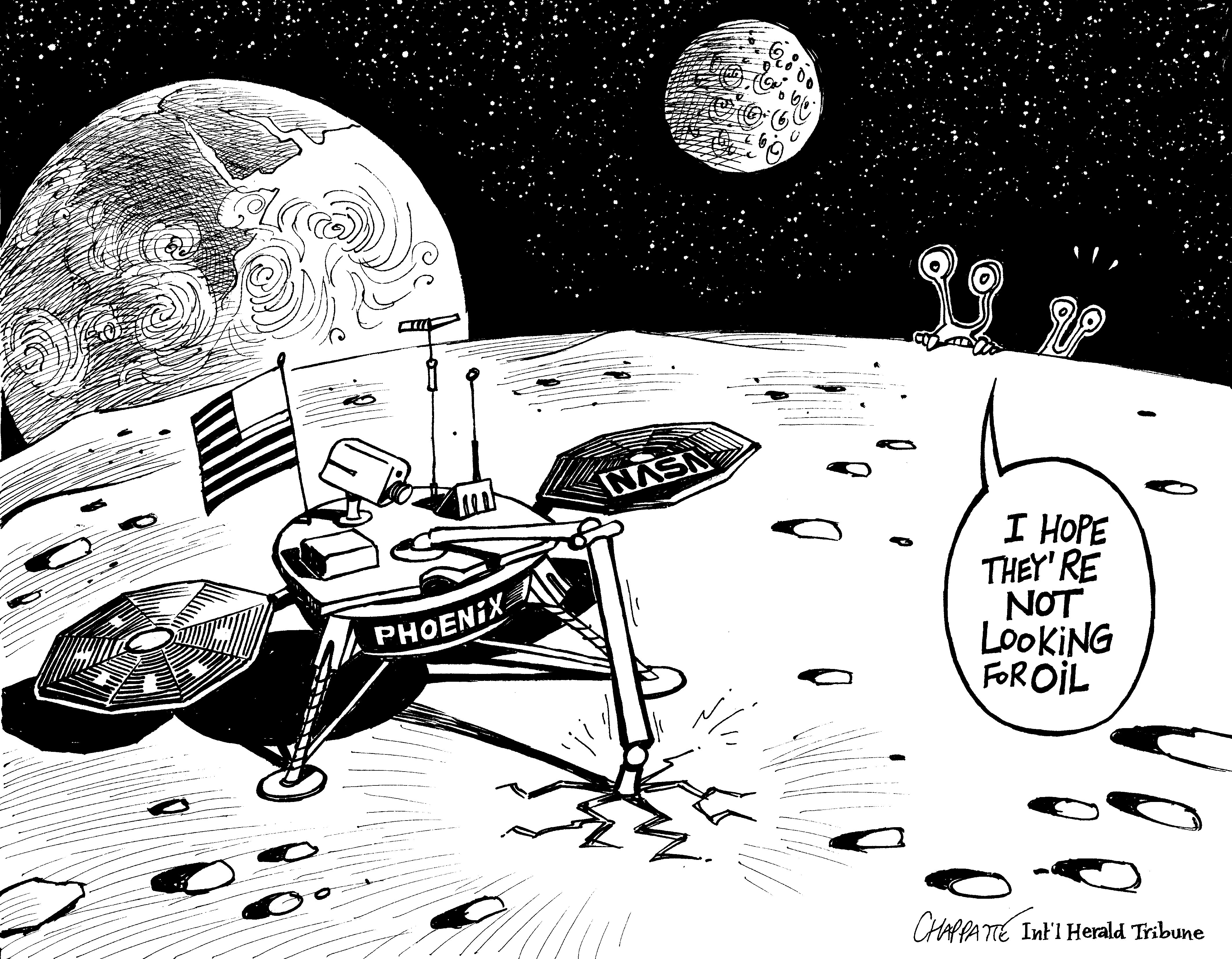 NASA Looking for Ice on Mars | Globecartoon - Political Cartoons ...