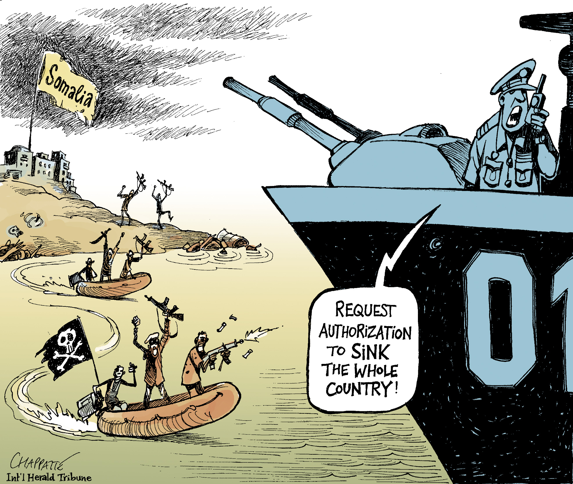 Stop Somali Pirates! | Globecartoon - Political Cartoons - Patrick ...