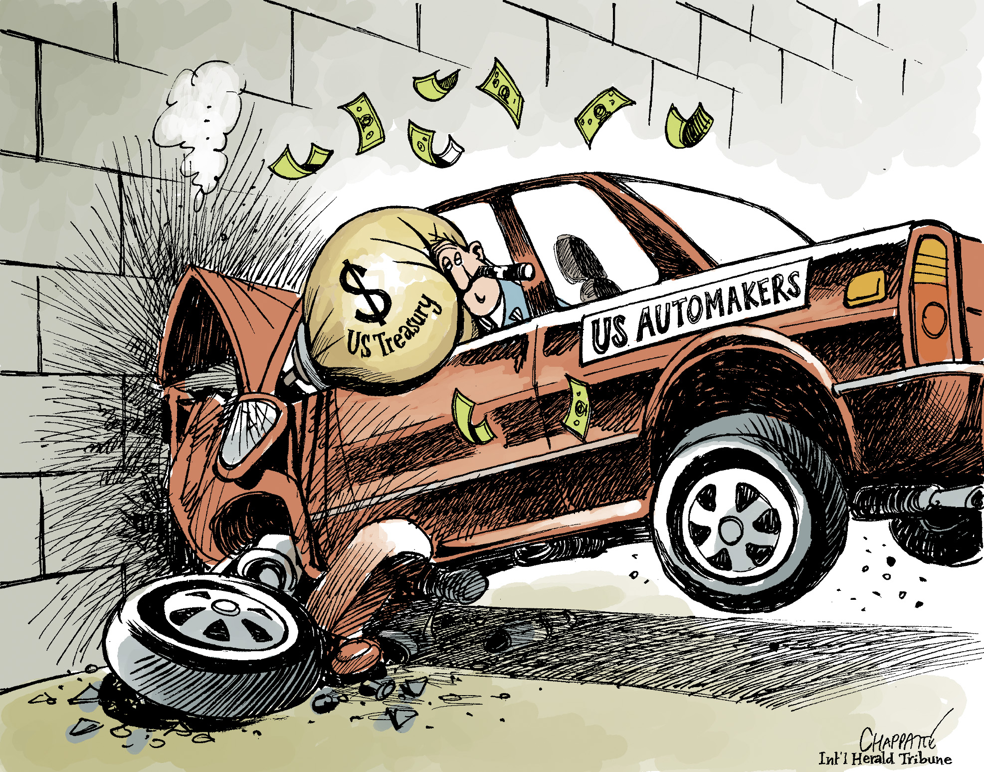 Bailout For The Auto Industry? | Globecartoon - Political Cartoons ...