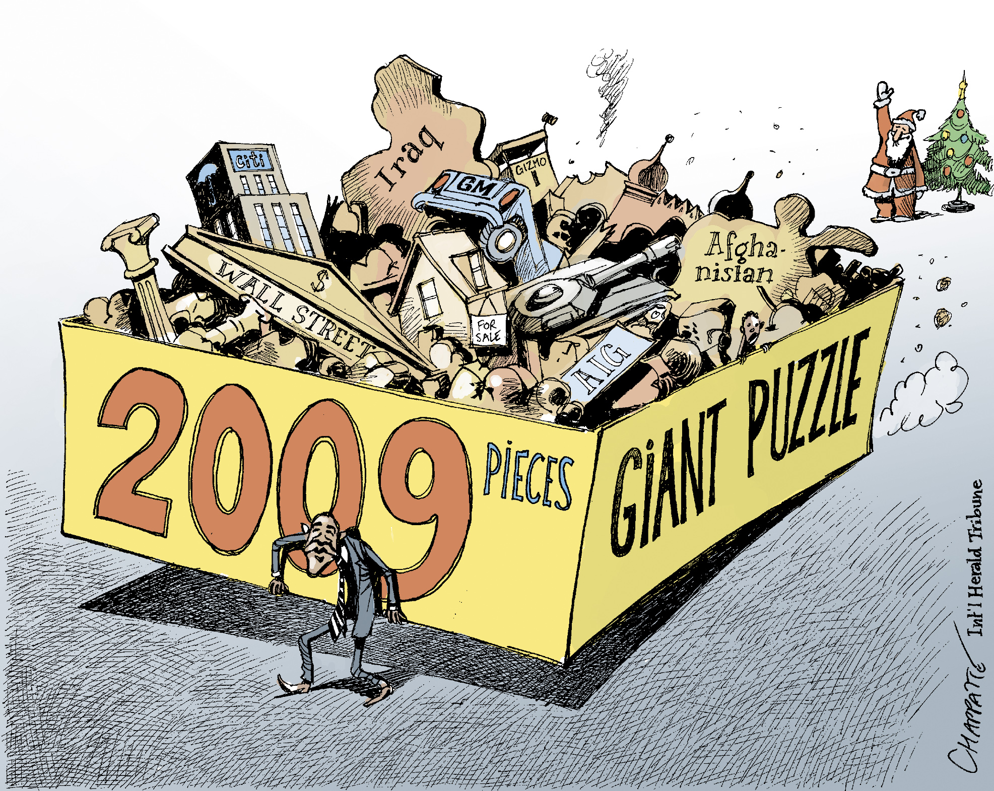 2009 YEAR IN REVIEW | Globecartoon - Political Cartoons - Patrick Chappatte