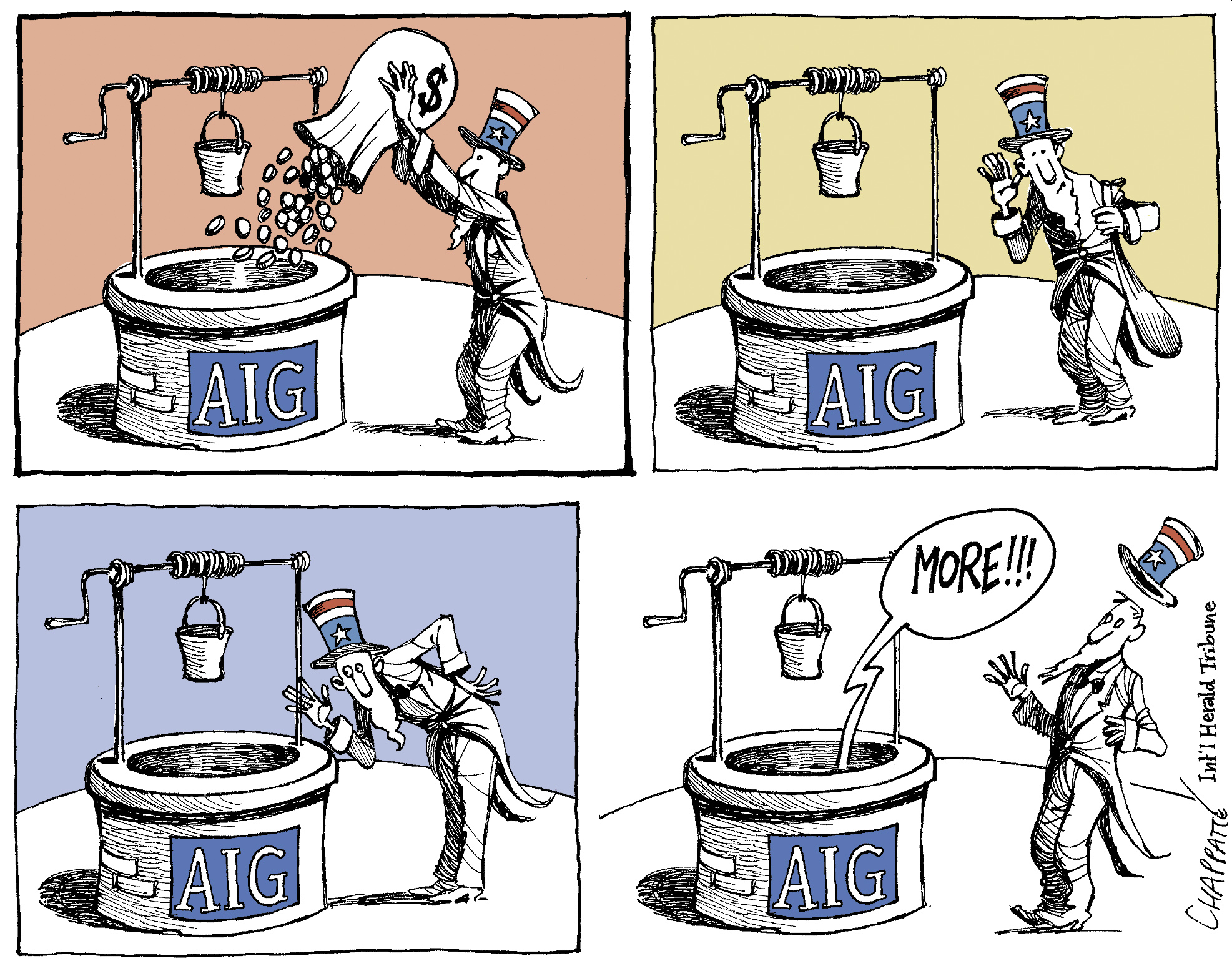 The Never-Ending Bailout | Globecartoon - Political Cartoons - Patrick ...