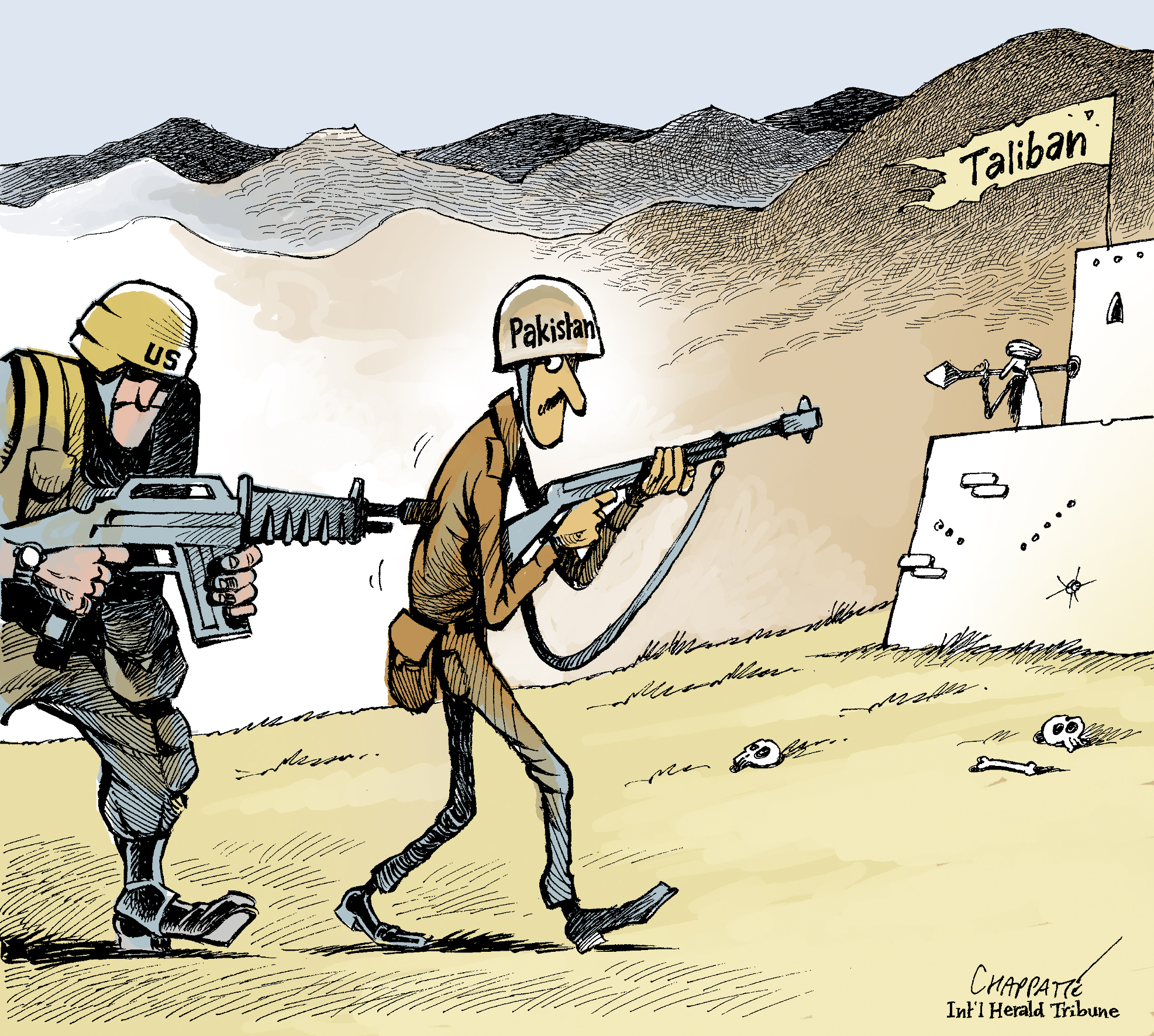 Pakistan under pression | Globecartoon - Political Cartoons - Patrick ...