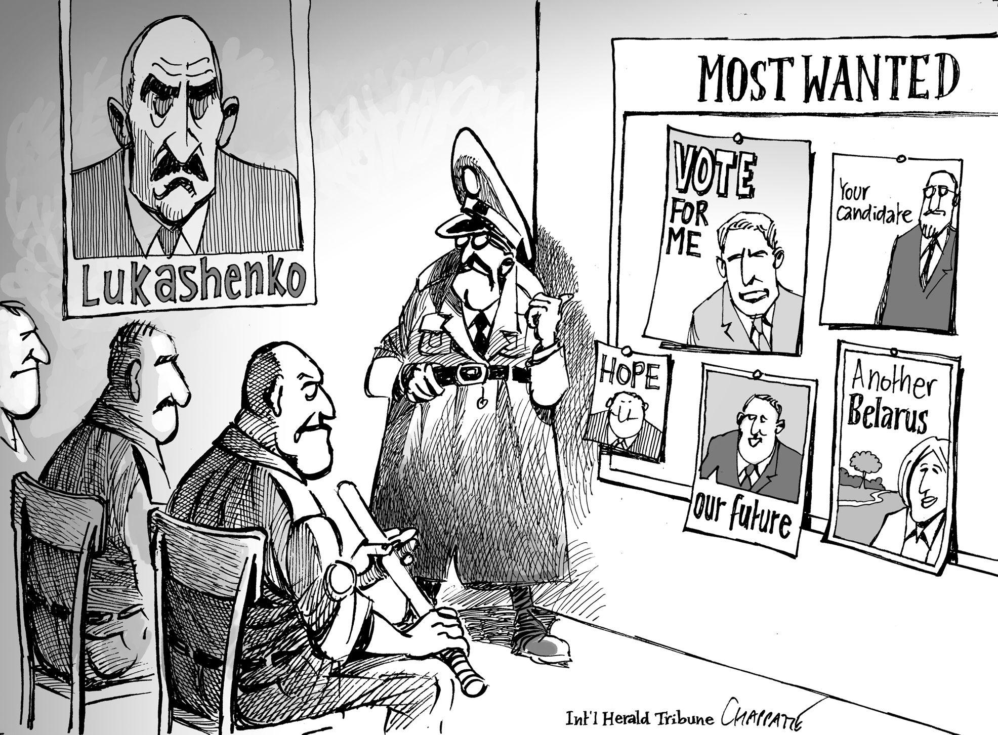 Crackdown after Belarus Elections | Globecartoon - Political Cartoons ...