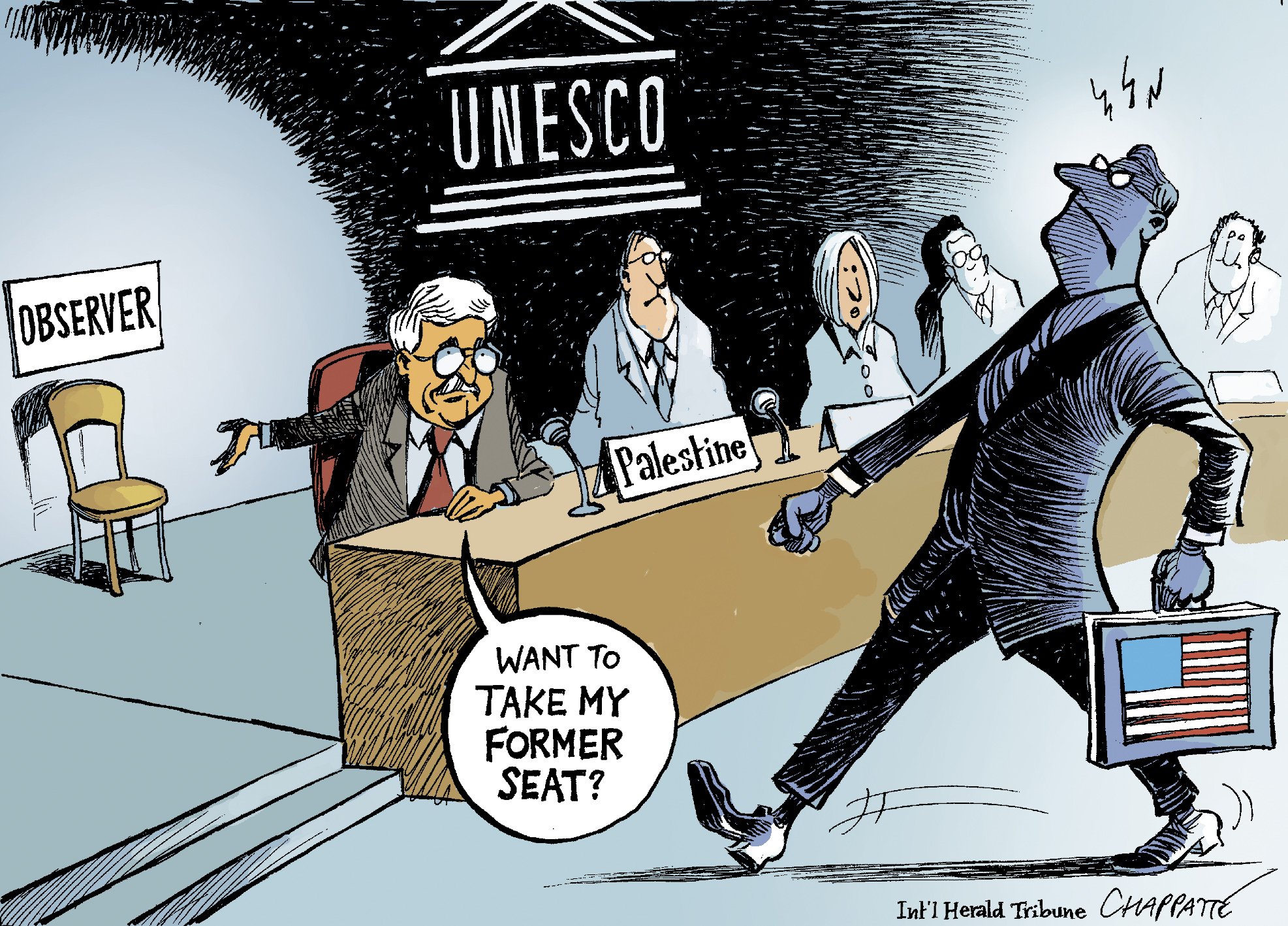 Palestine becomes full member of Unesco | Globecartoon - Political ...