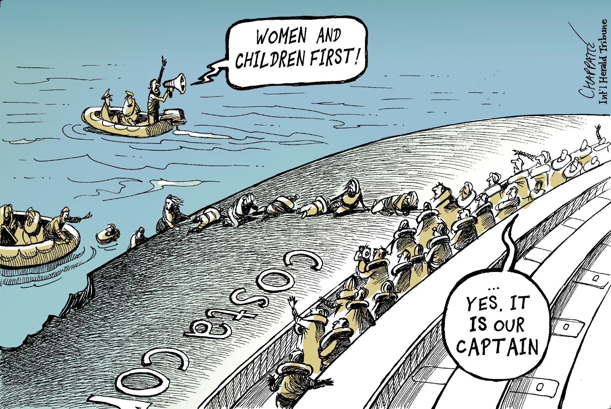 Costa Concordia Disaster | Globecartoon - Political Cartoons - Patrick ...