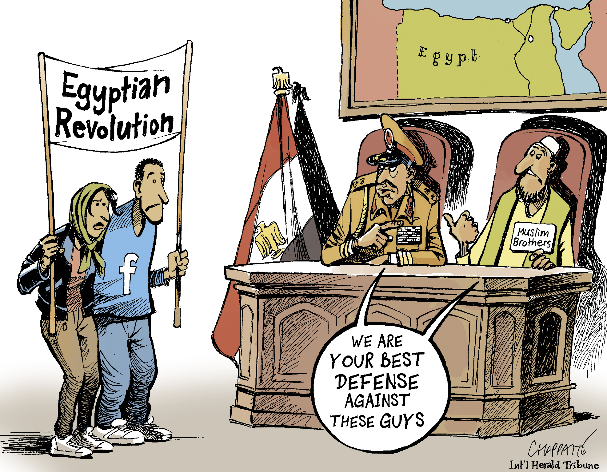 One Year After The Revolution | Globecartoon - Political Cartoons ...