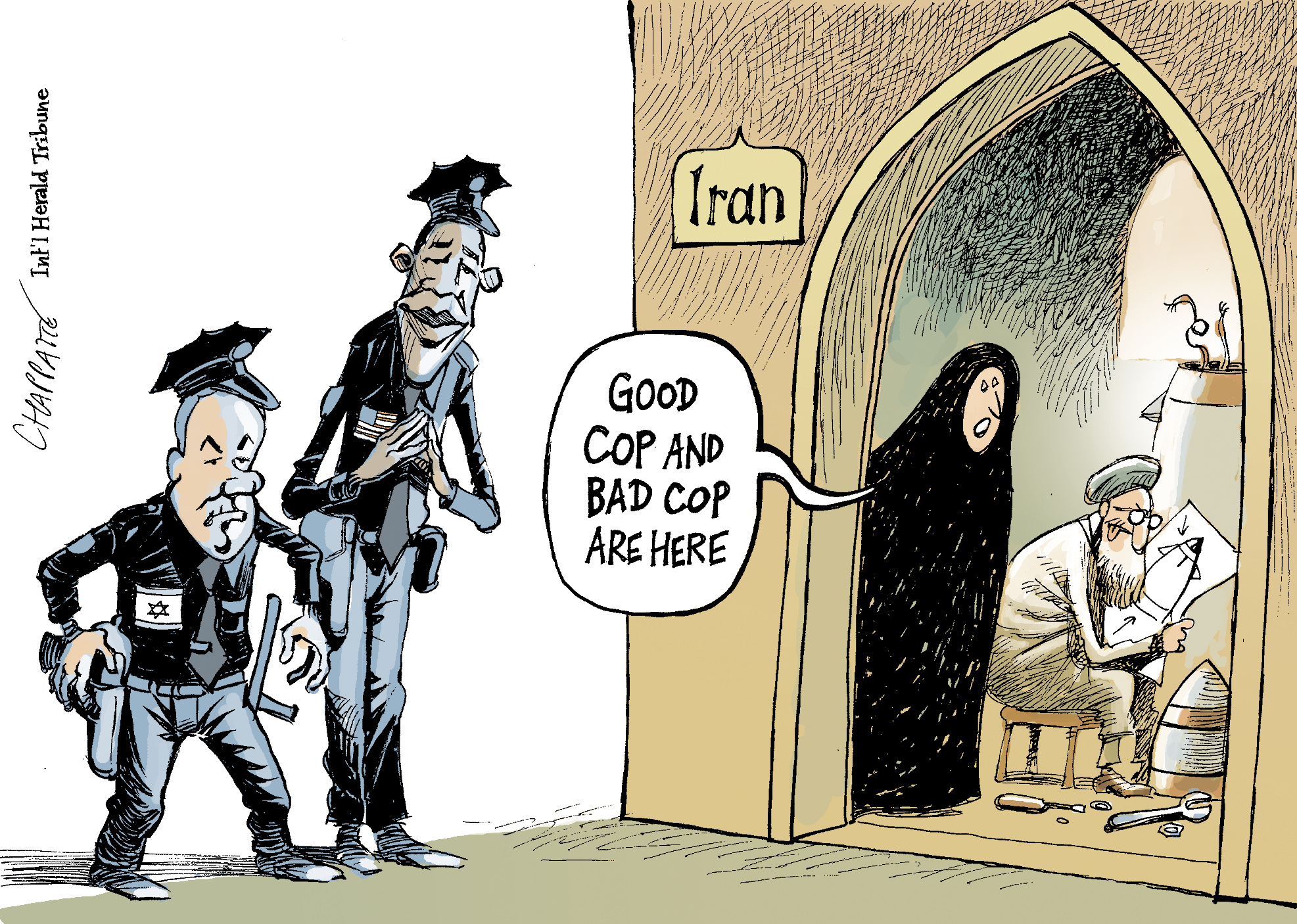 Pressure is building on Iran | Globecartoon - Political Cartoons ...