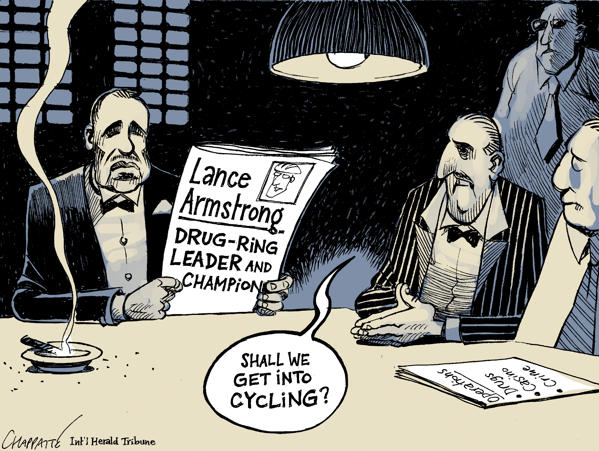 Lance Armstrong,The Drug Lord | Globecartoon - Political Cartoons ...